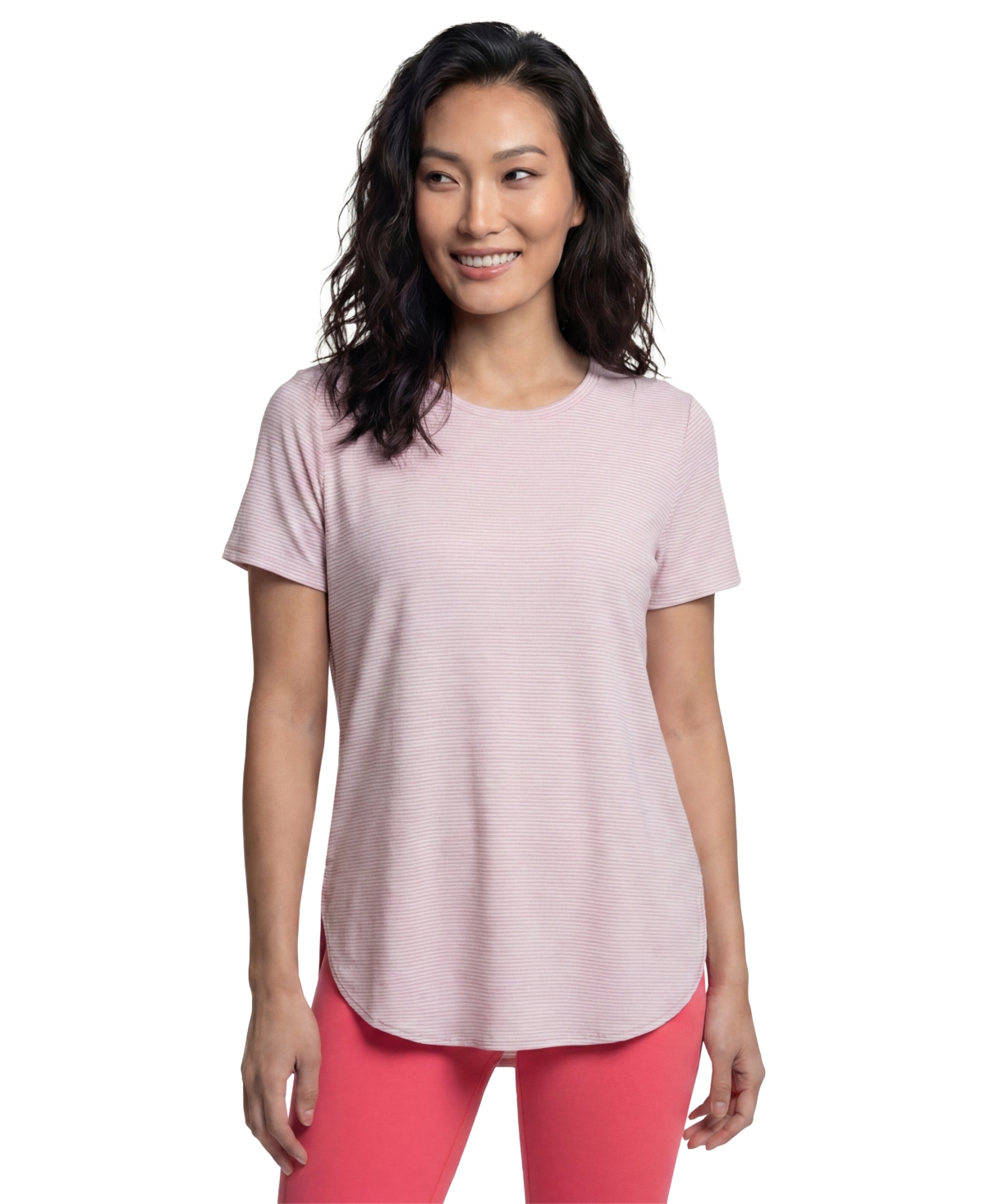 Click here for Skechers Womens GoDri Swift Stripe Tunic T-Shirt -... prices