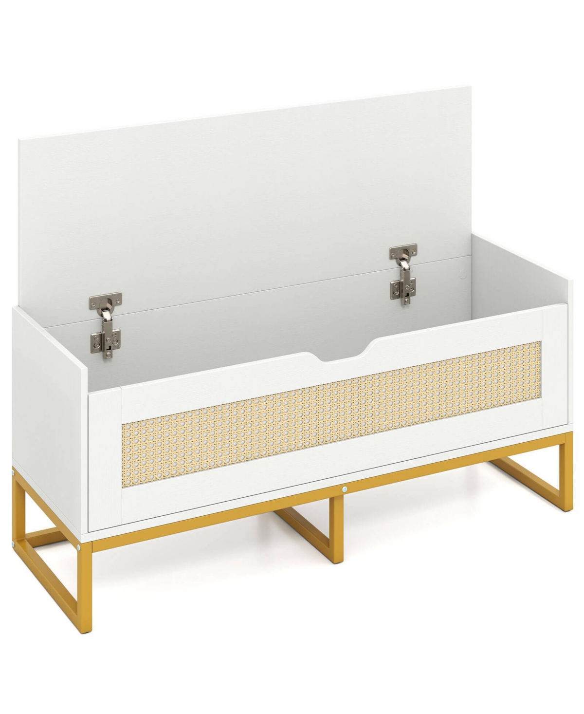 Click here for Costway 39.5 Rattan Storage Chest with Padded Seat... prices