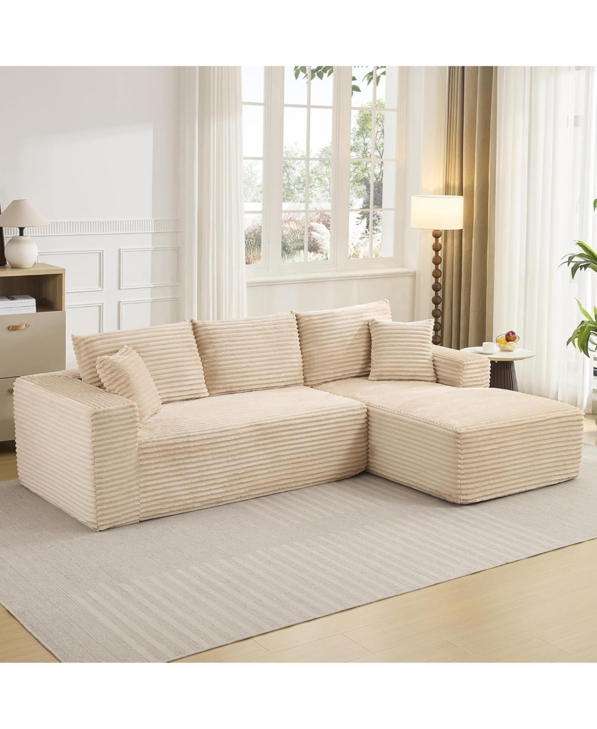 Click here for gaomon 108-Inch Cloud Sectional Couch with L-Shape... prices