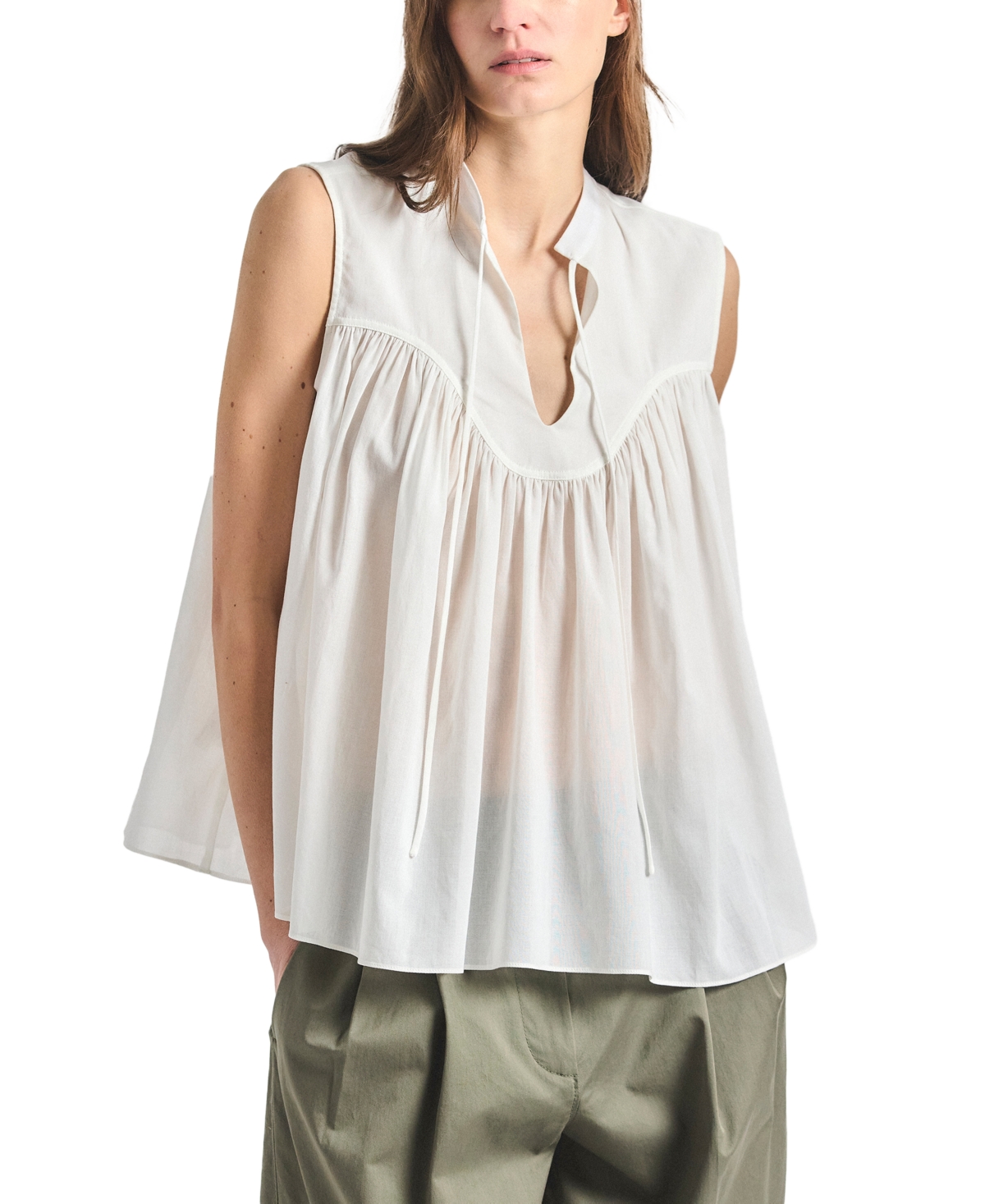 Click here for Derek Lam 10 Crosby Womens Chase Sheer Cotton Lawn... prices
