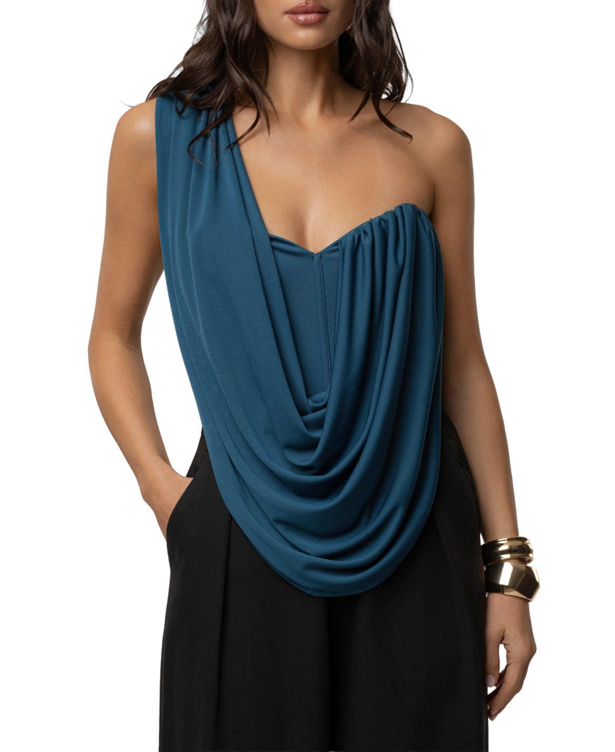Click here for Jluxlabel Womens Night Bloom Bodysuit - Dark teal prices