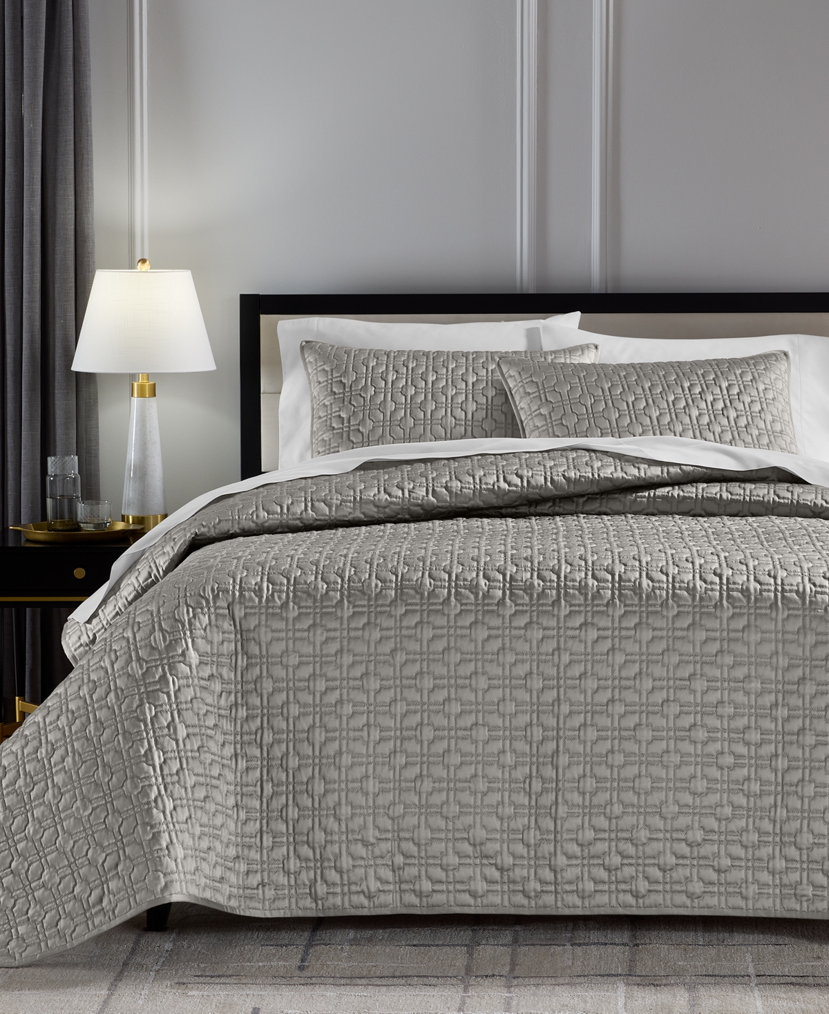 Click here for Hotel Collection Porto Quilted 3-Piece Coverlet Se... prices