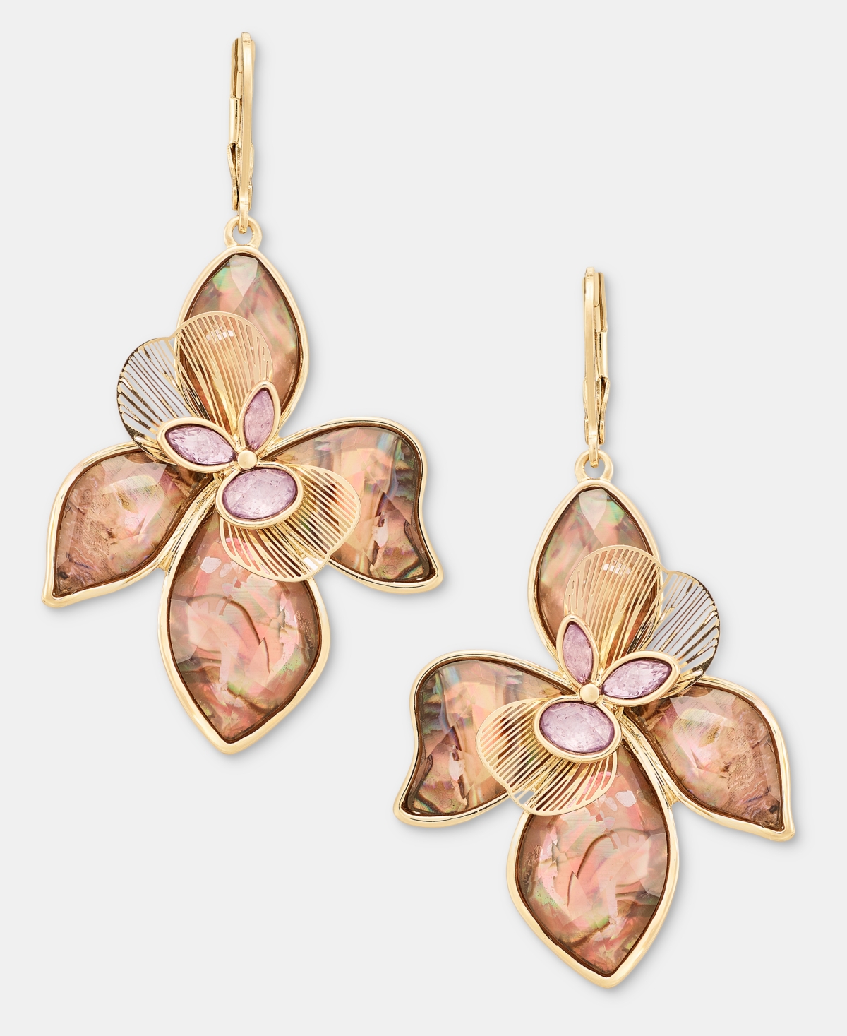 Click here for lonna & lilly Gold-Tone Large Flower Drop Earrings... prices