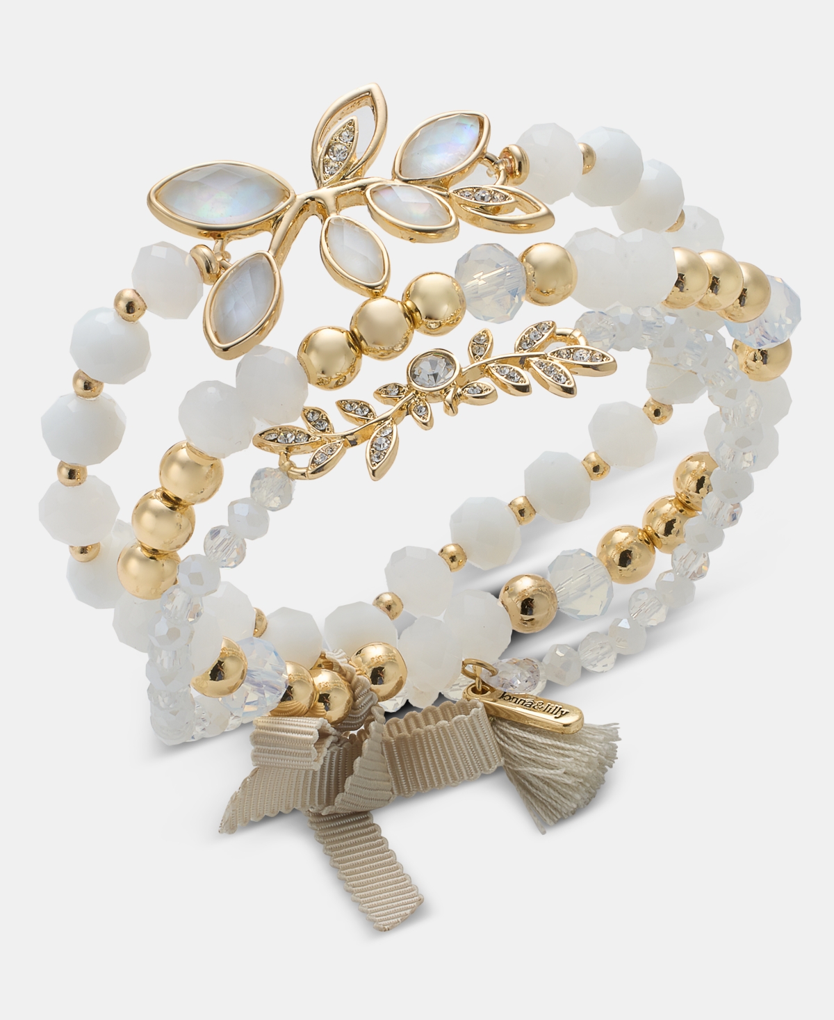 Click here for lonna & lilly Beaded Stretch Bracelets  3-Piece Se... prices