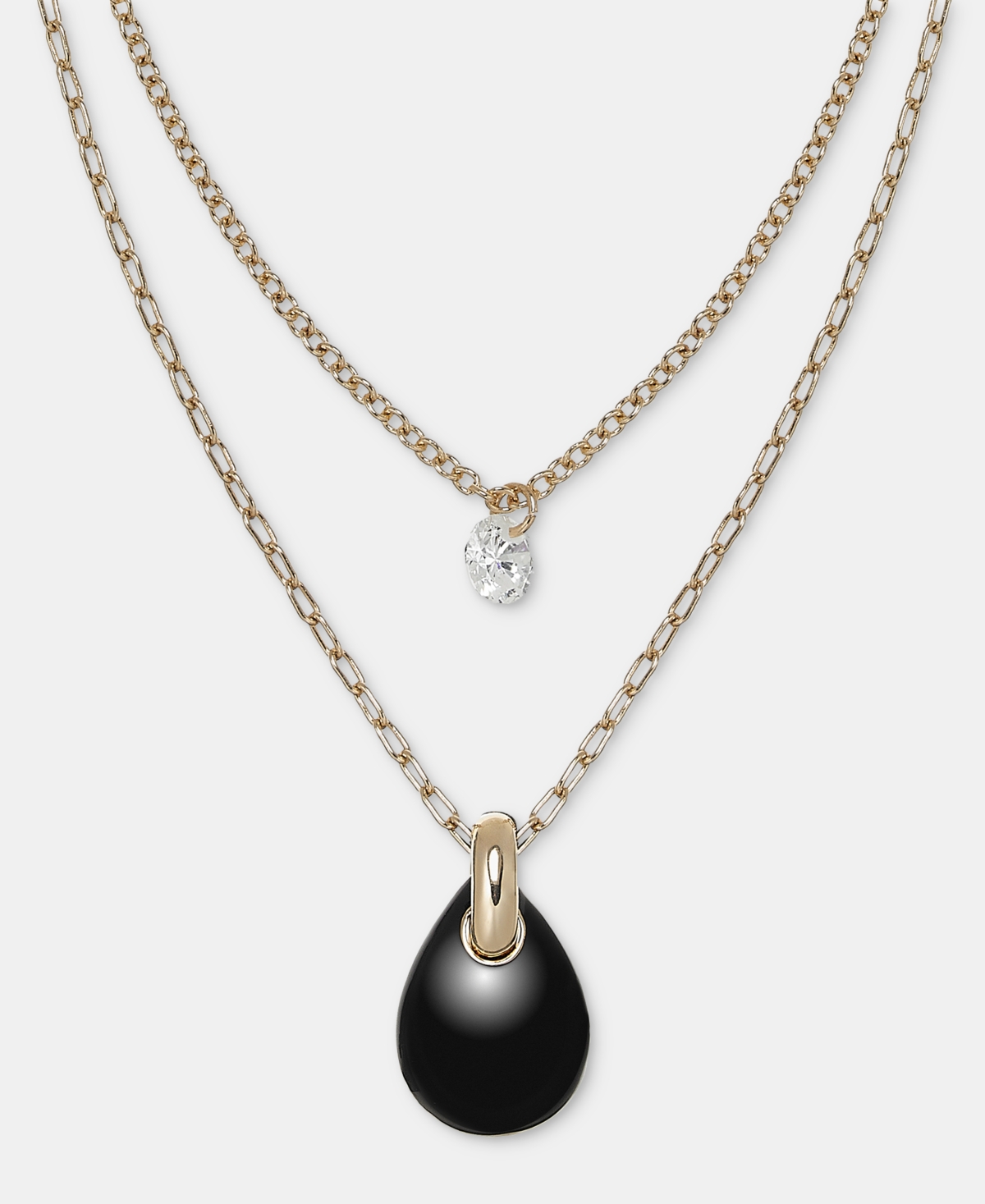 Click here for Dkny Layered Pendant Necklace  16 + 3 extender - J... prices