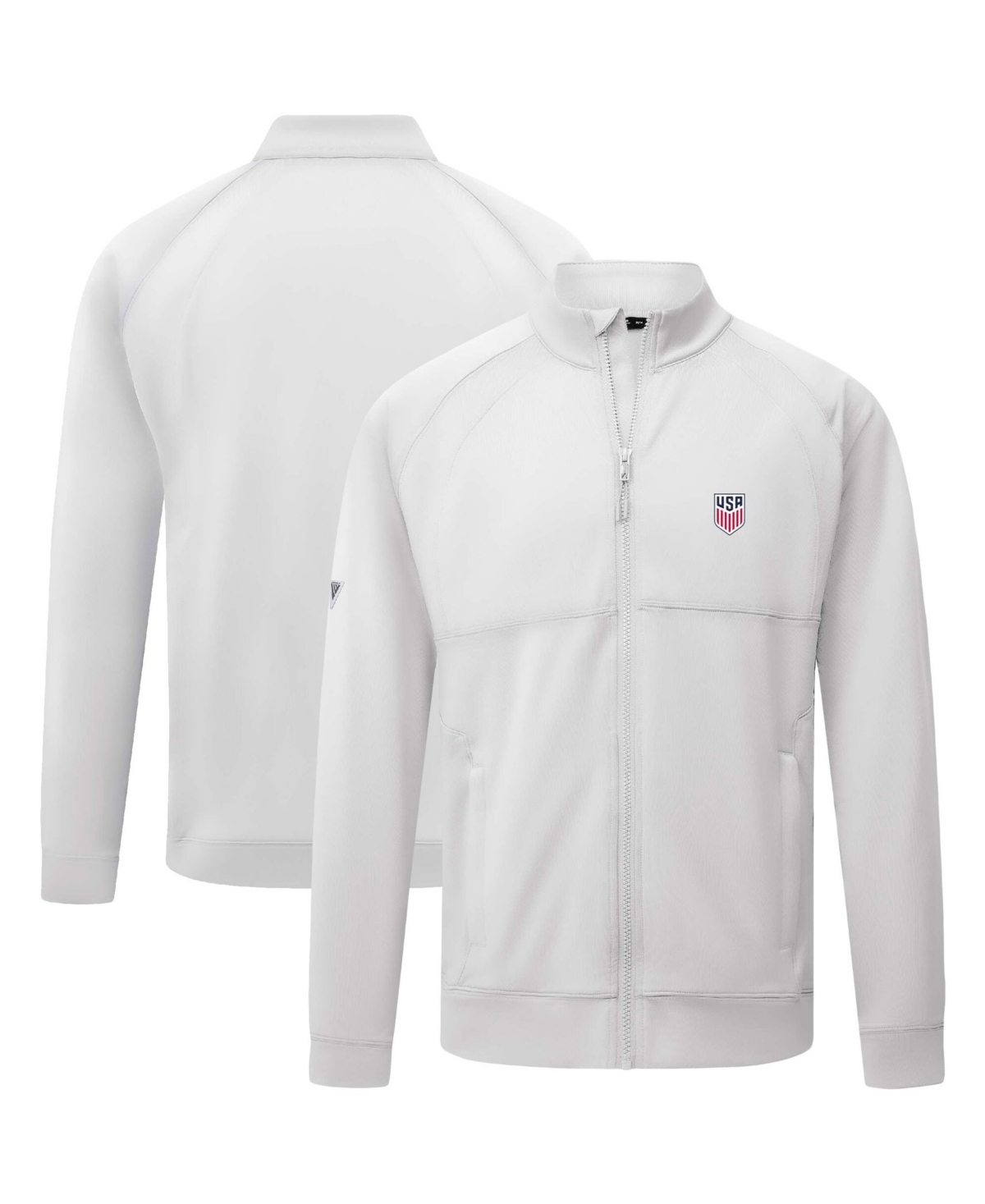 Click here for LevelWear Mens White Usmnt Form Full-Zip Jacket -... prices