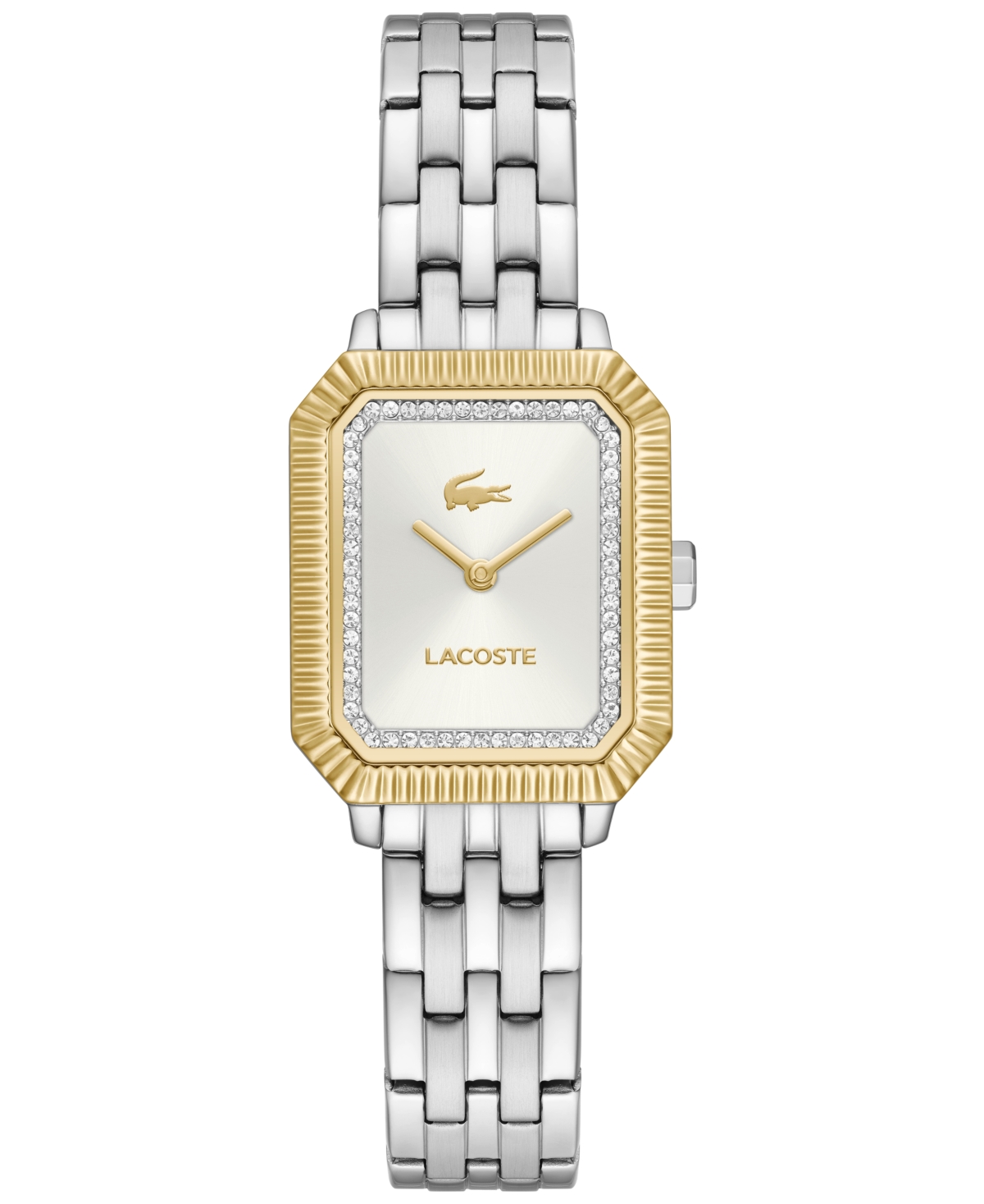 Click here for Lacoste Womens Quartz Parisienne Silver-Tone Stain... prices