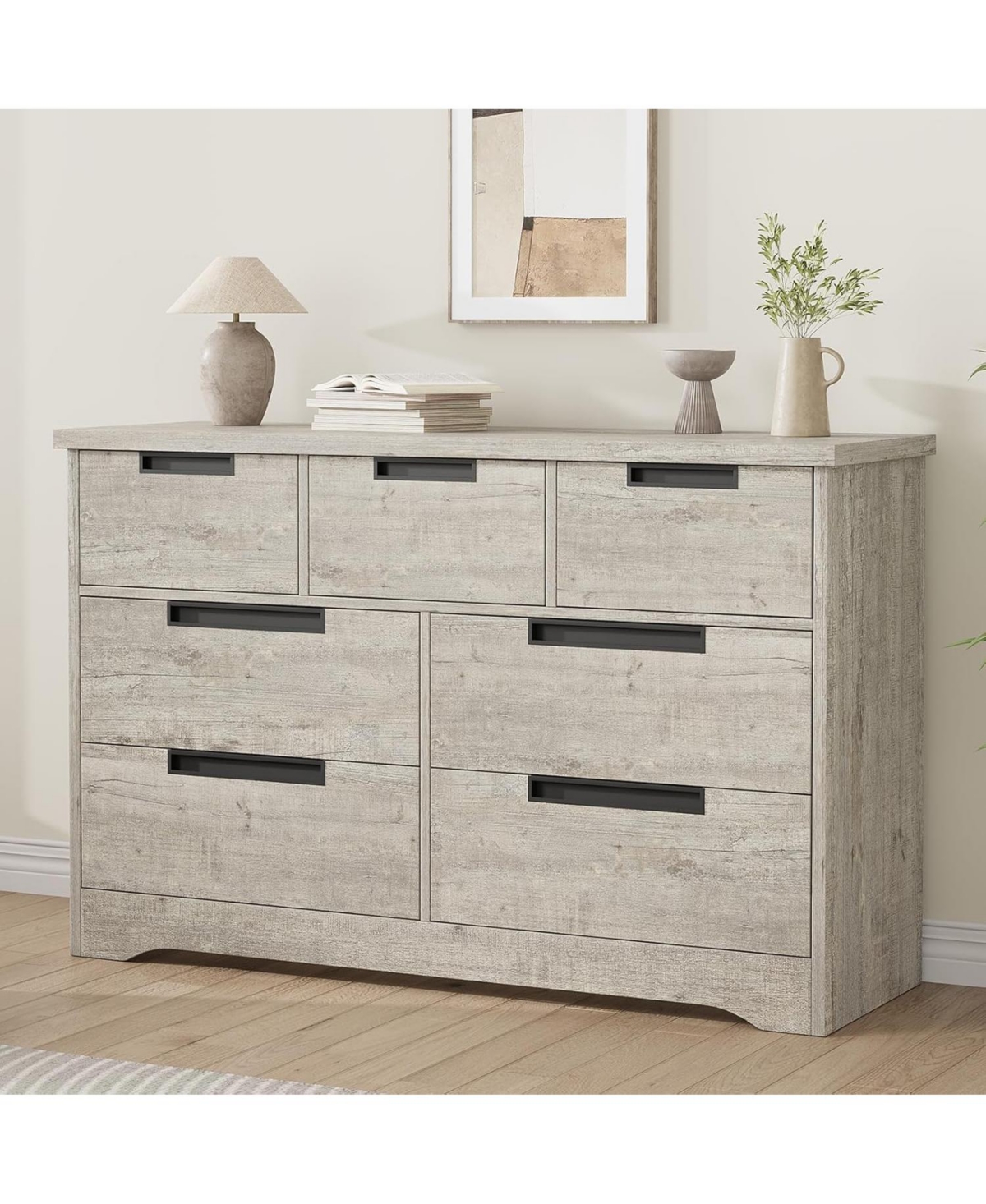 Click here for gaomon 7 Drawer Dresser for Bedroom - Grey prices