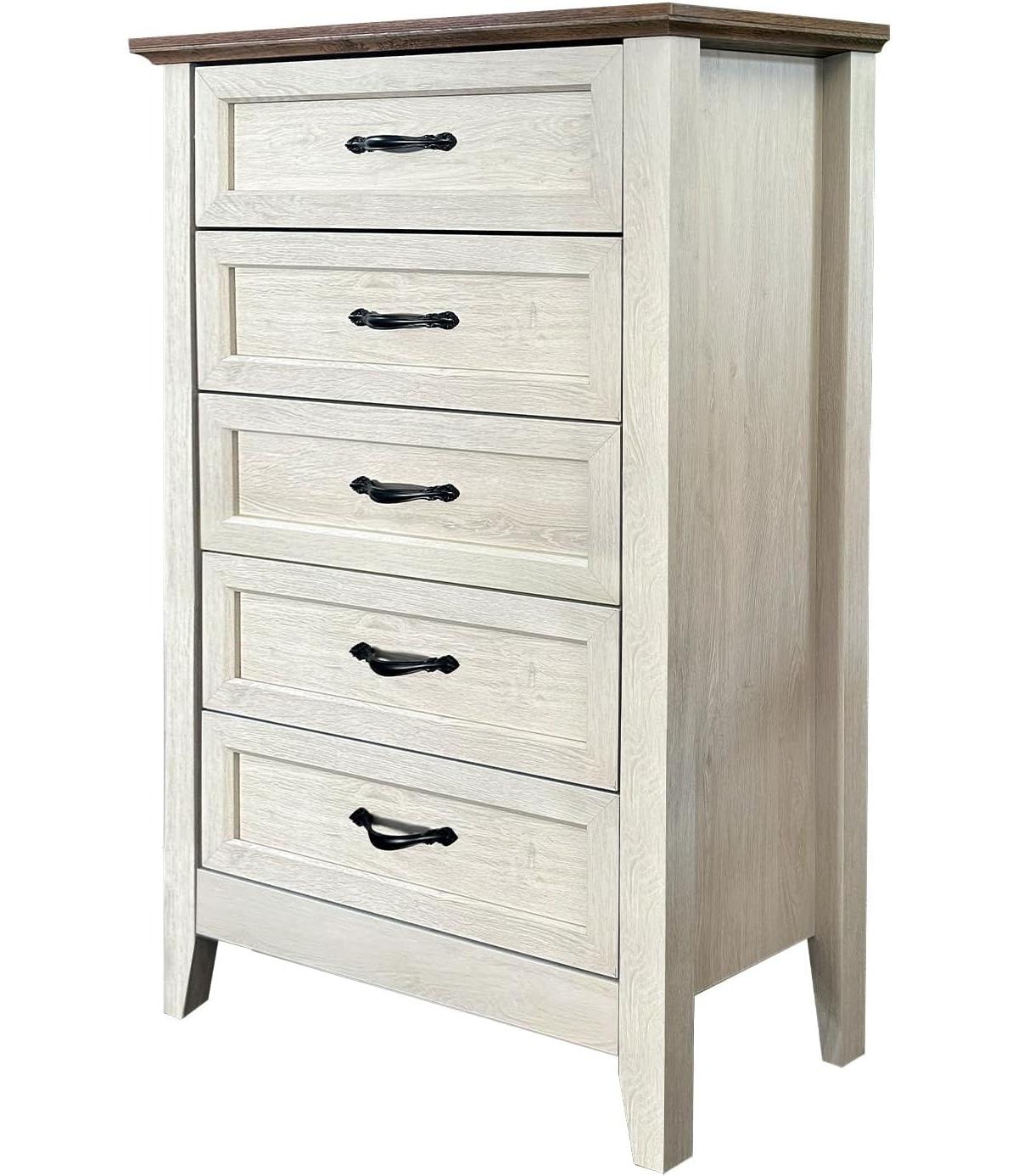 Click here for gaomon Rustic Wood 5 Drawer Dresser  Farmhouse Tal... prices