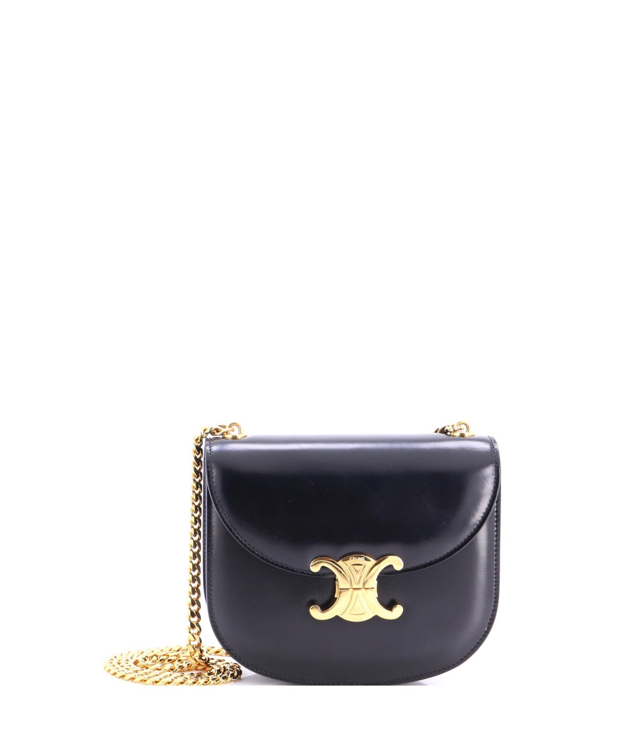 Click here for Pre-Owned Celine Triomphe Besace Clea Chain Flap B... prices