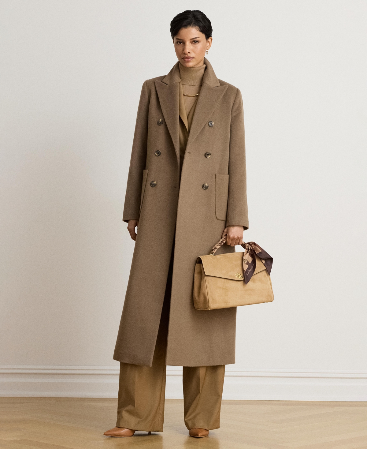 Click here for Lauren Ralph Lauren Womens Maxi Wool Coat - Truffl... prices