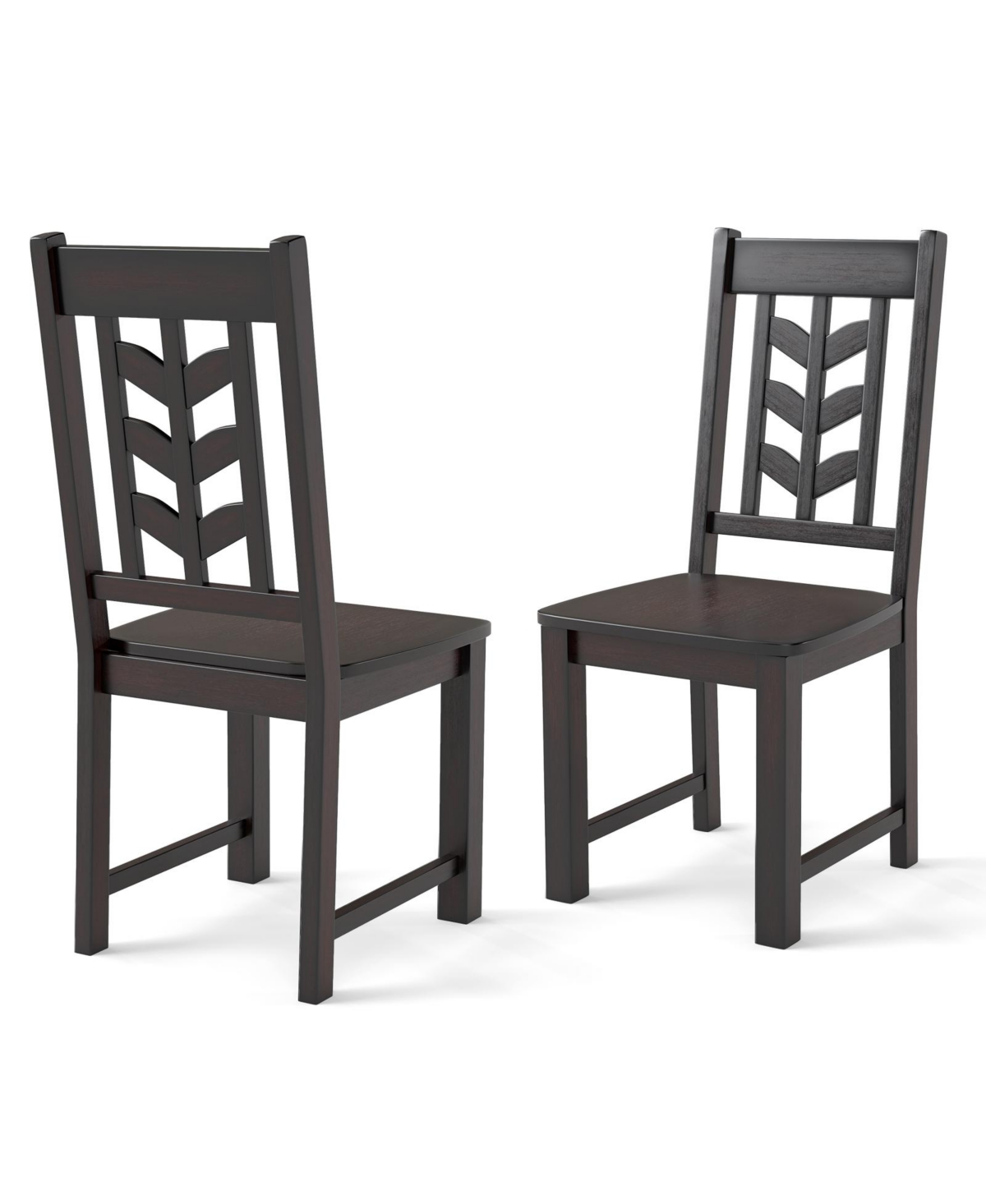 Click here for Slickblue Set of 2 Kitchen Dining Chairs Rubber Wo... prices