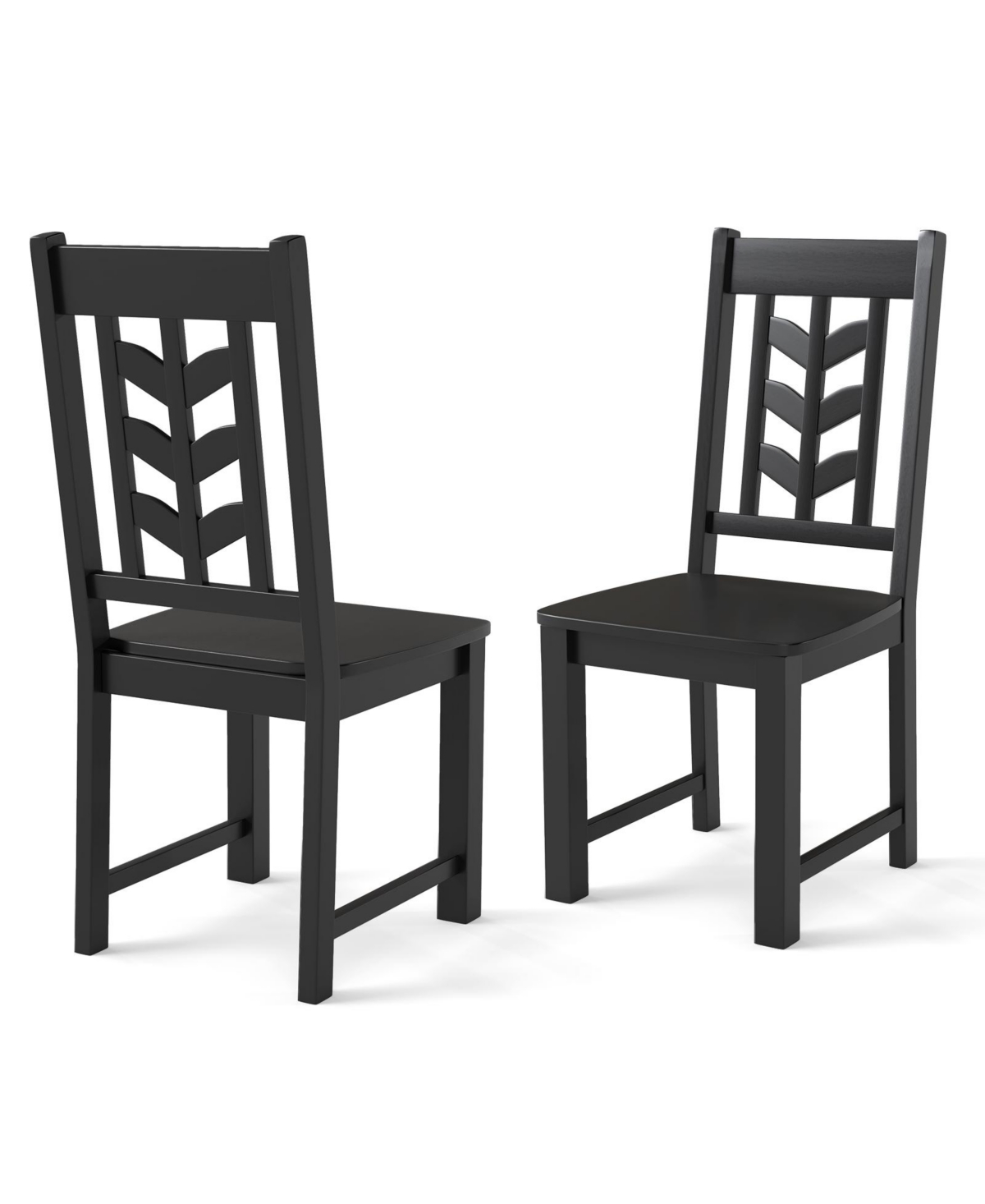 Click here for Slickblue Set of 2 Kitchen Dining Chairs Rubber Wo... prices
