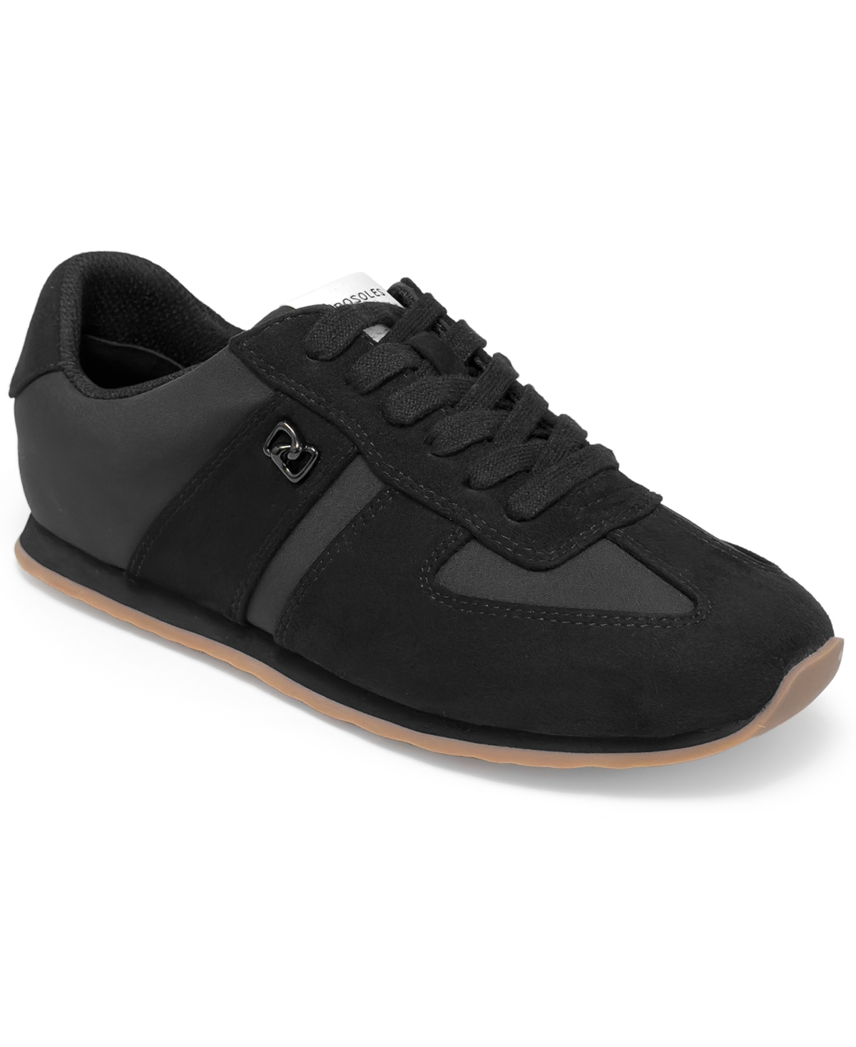 Click here for Aerosoles Womens Jett Sport Sneaker - Black Faux S... prices