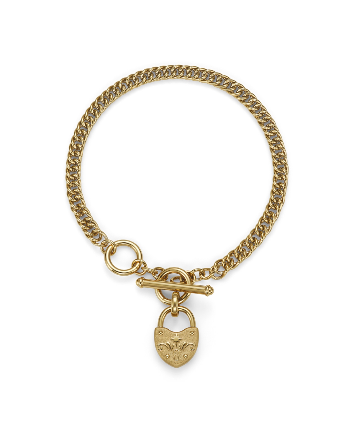 Click here for Olivia Burton Womens Lock Heart Toggle Gold-Tone S... prices