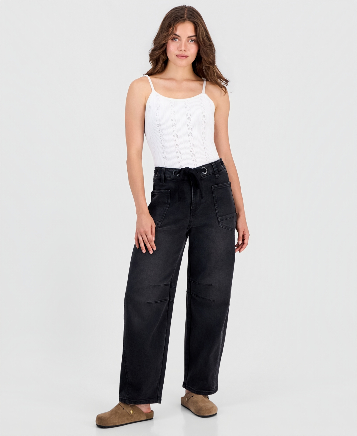 Click here for And Now This Petite Barrel Leg Jeans  Macys Exclus... prices