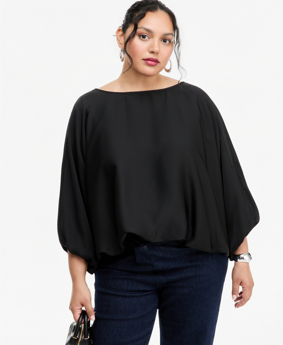 Click here for I.n.c. Plus Size Elbow Bbl Flow Raglan Short-Sleev... prices