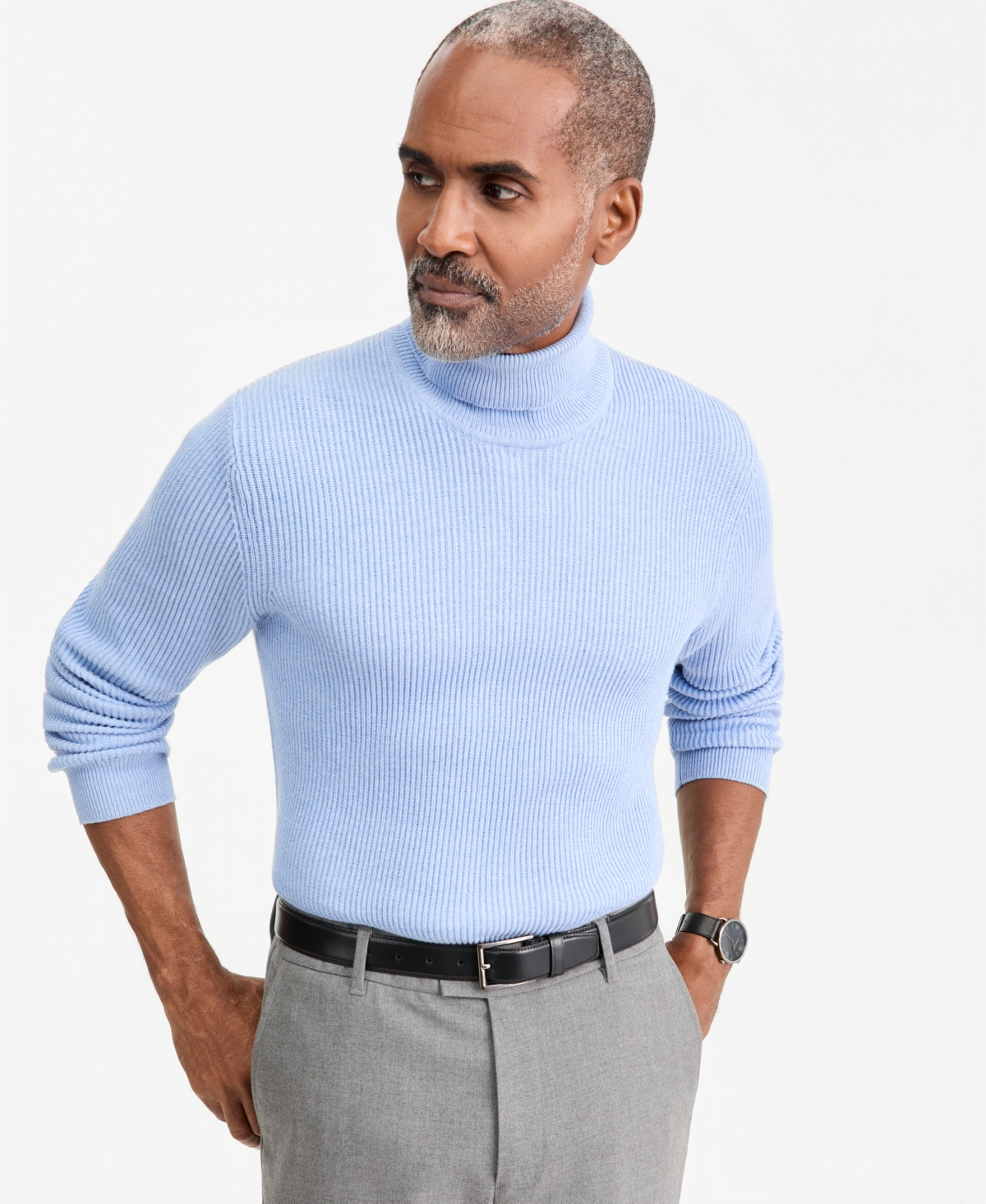 Click here for Club Room Mens Cardigan Stitch Turtleneck Sweater... prices