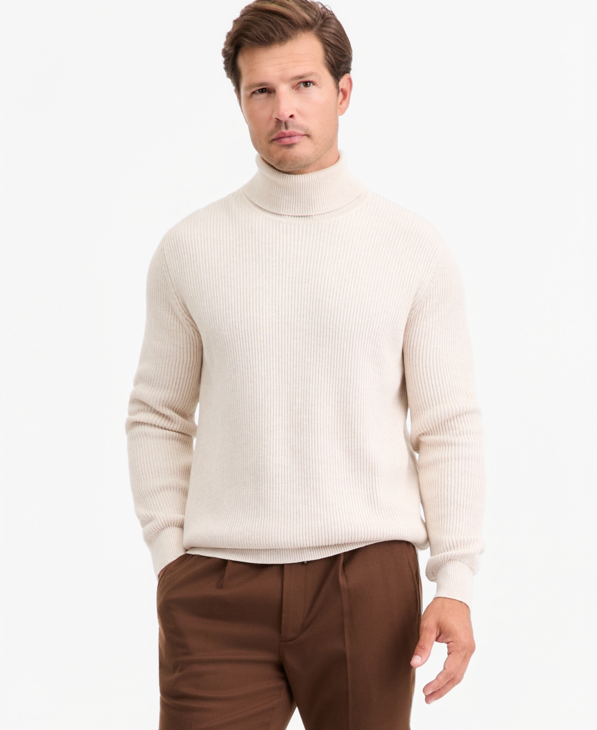 Click here for Club Room Mens Cardigan Stitch Turtleneck Sweater... prices