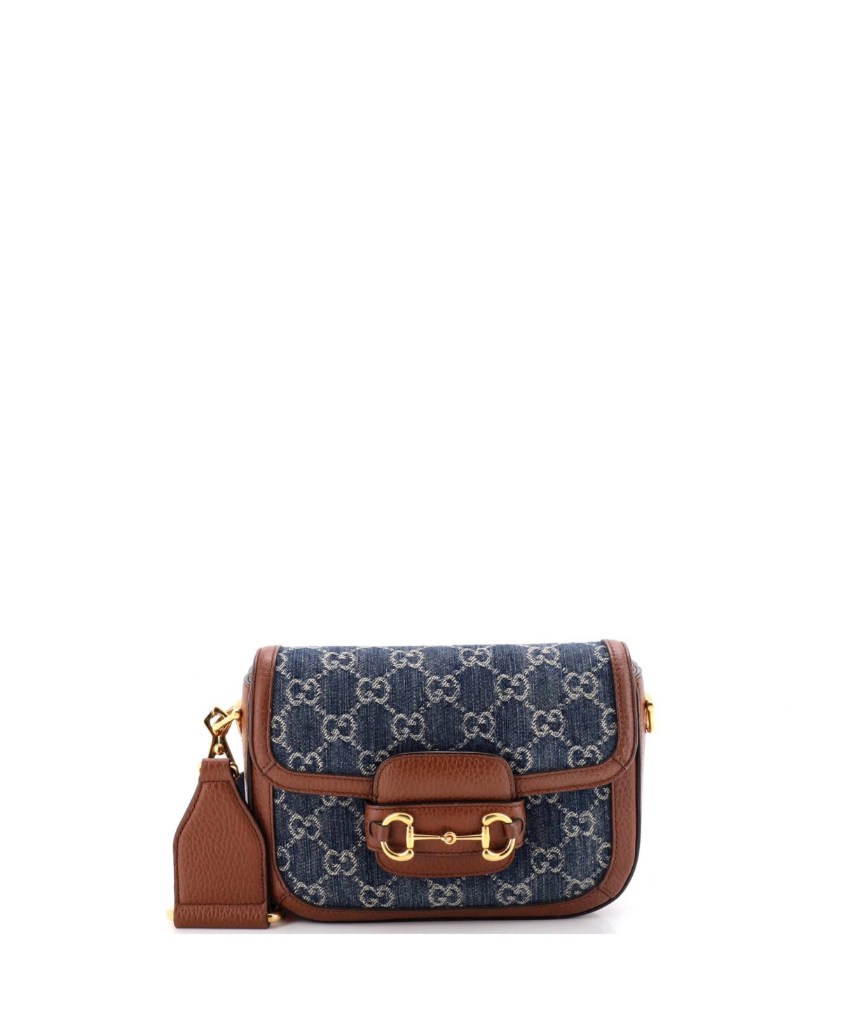 Click here for Pre-Owned Gucci Mini Horsebit 1955 Shoulder Bag Gg... prices