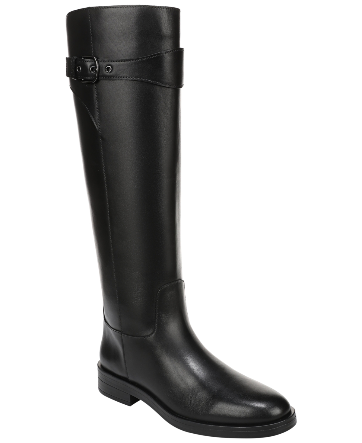 Click here for Franco Sarto Womens Leather Buckle Tall Boots - Bl... prices