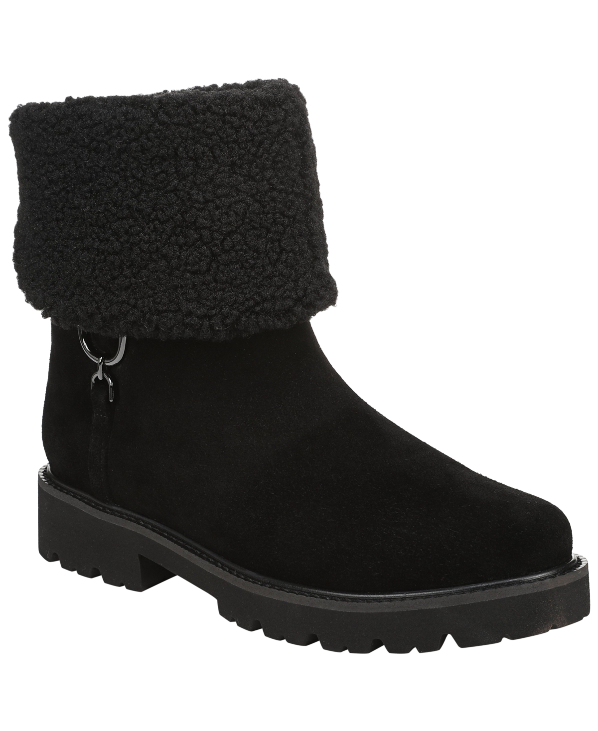 Click here for Franco Sarto Womens Suede Pull-On Ankle Booties -... prices