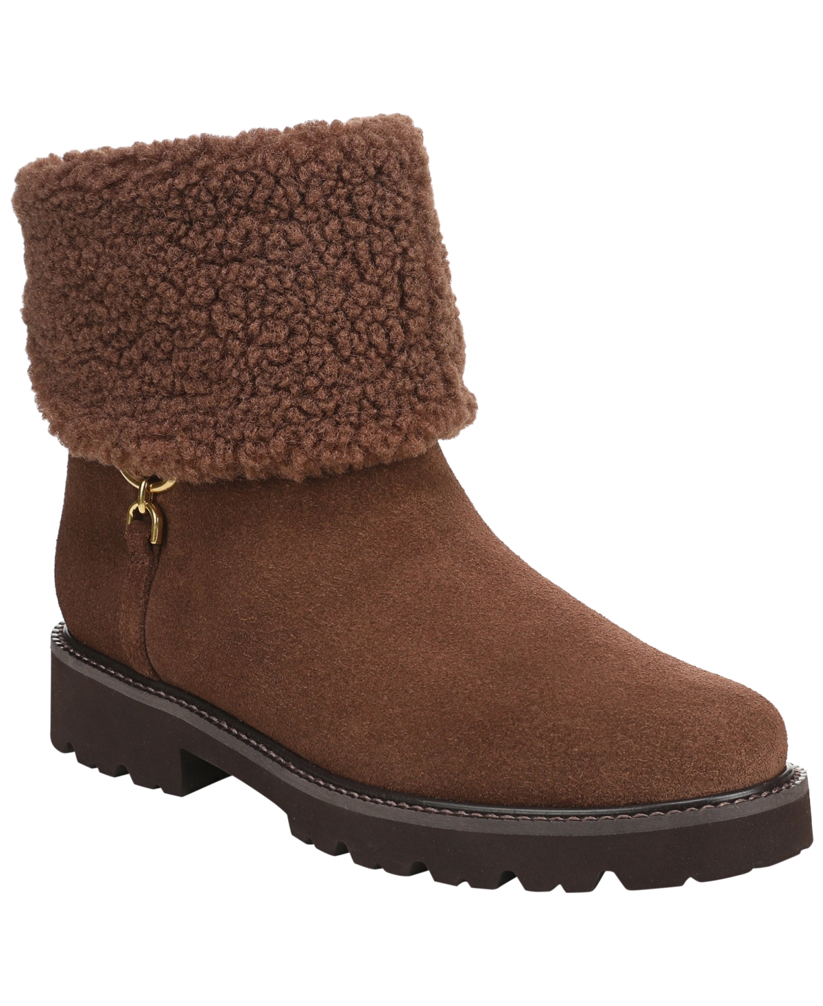 Click here for Franco Sarto Womens Suede Pull-On Ankle Booties -... prices