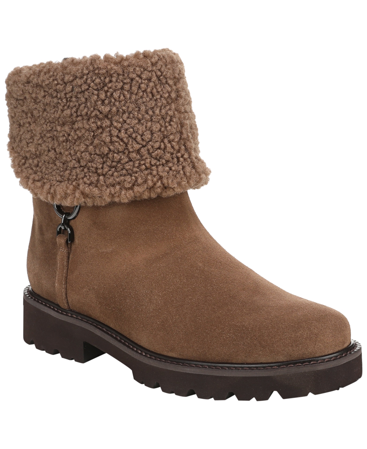 Click here for Franco Sarto Womens Suede Pull-On Ankle Booties -... prices