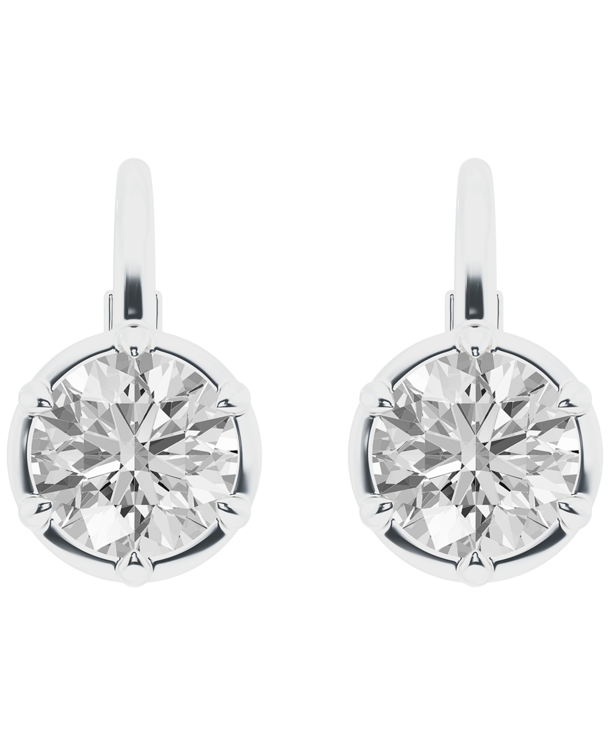 Click here for Macys Lab-Grown Diamond Earrings (3 ct. t.w.) in 1... prices
