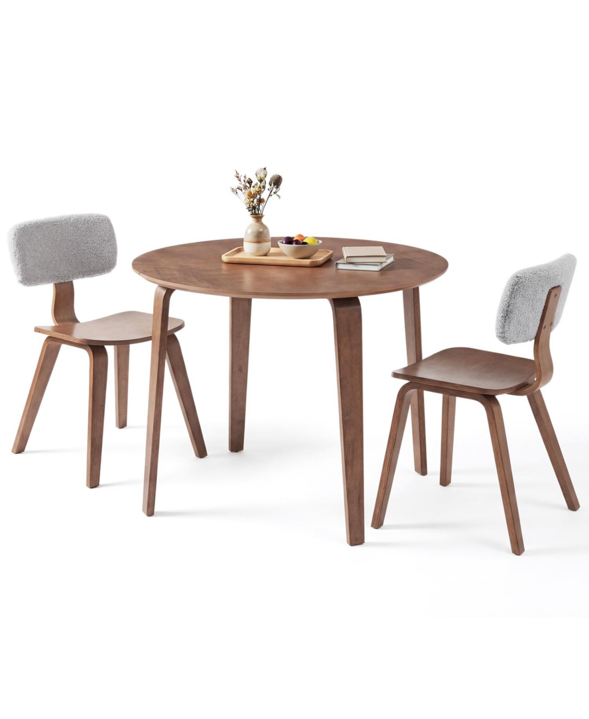 Click here for Slickblue Compact 3 Piece Dining Set with Rubber W... prices