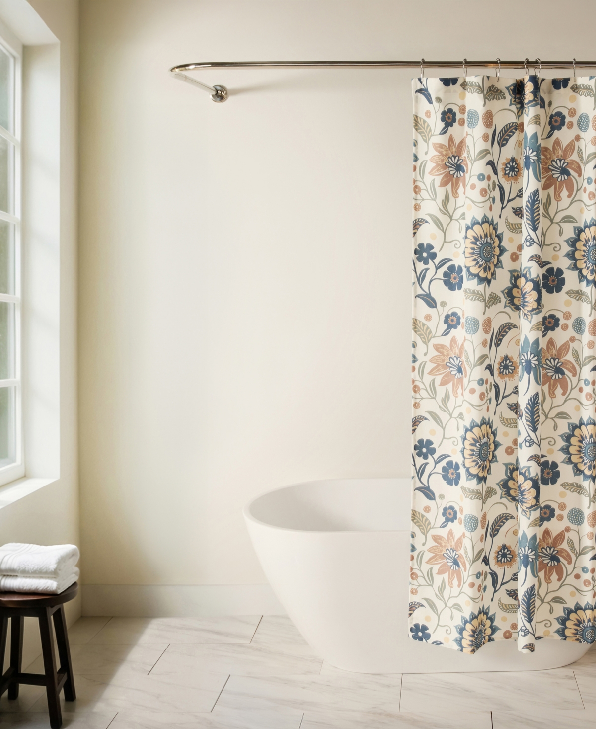 Click here for ienjoy Home Printed Floral Shower Curtains  72 x 7... prices