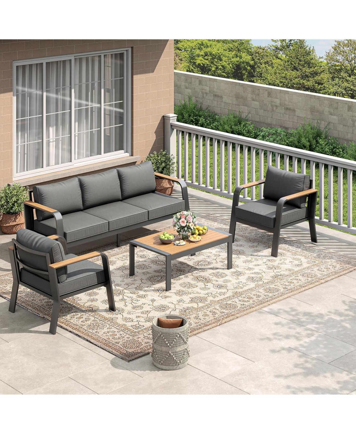 Click here for gaomon 5 Seats Outdoor Patio Furniture Set  Patio... prices