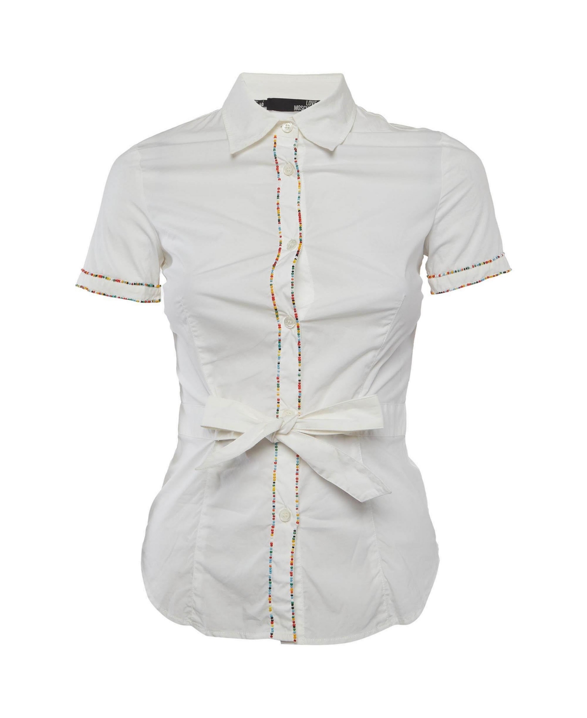 Click here for Pre-Owned Love Moschino Womens Beaded Cotton Belte... prices