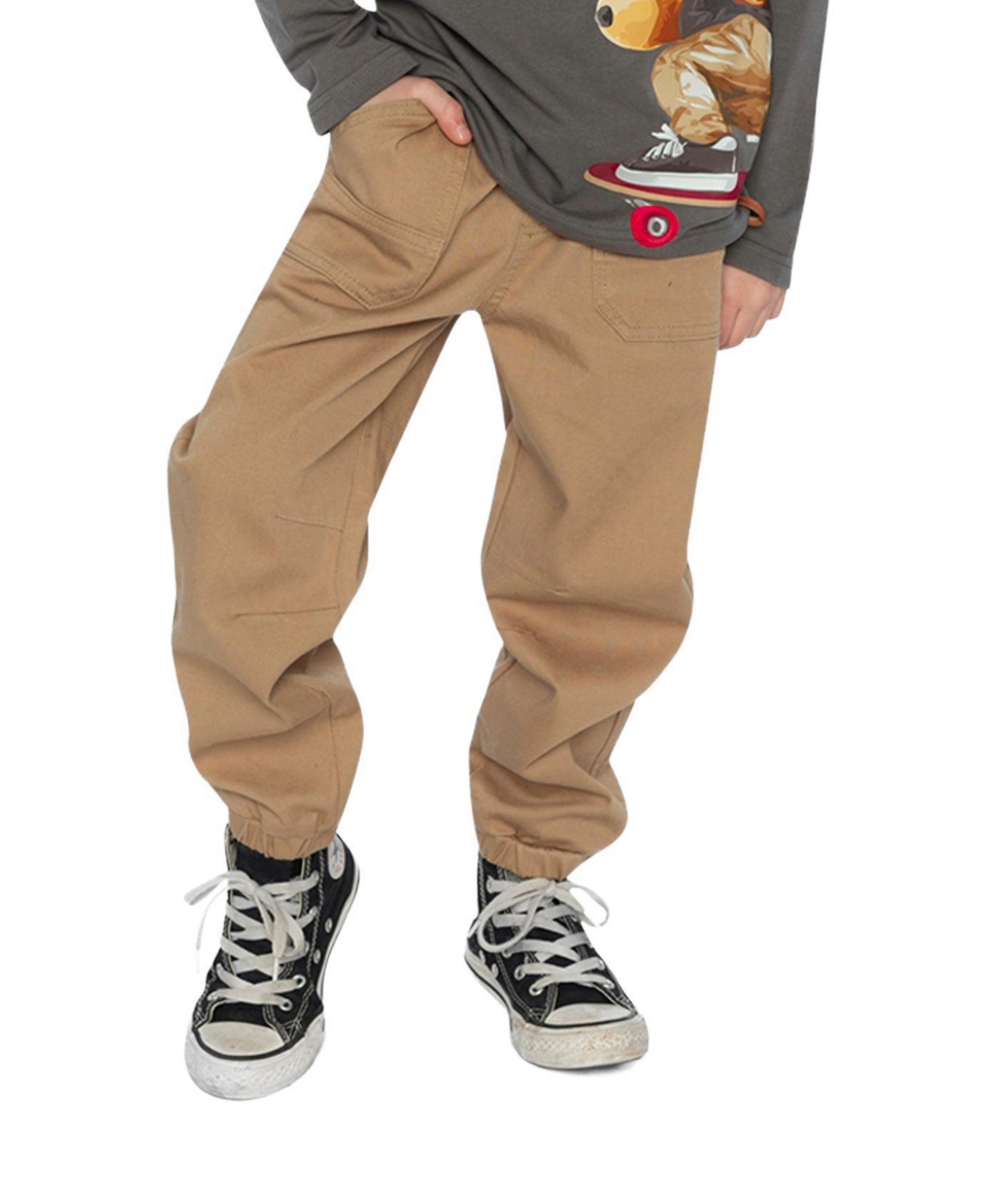 Click here for Deux par Deux Baby Boy 12M-24M Stretch Canvas Jogg... prices