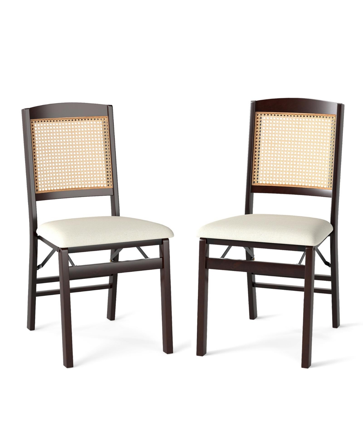 Click here for Costway Folding Dining Chairs with Linen Padded Se... prices