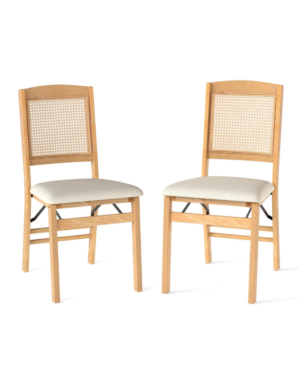 Click here for Costway Folding Dining Chairs with Linen Padded Se... prices