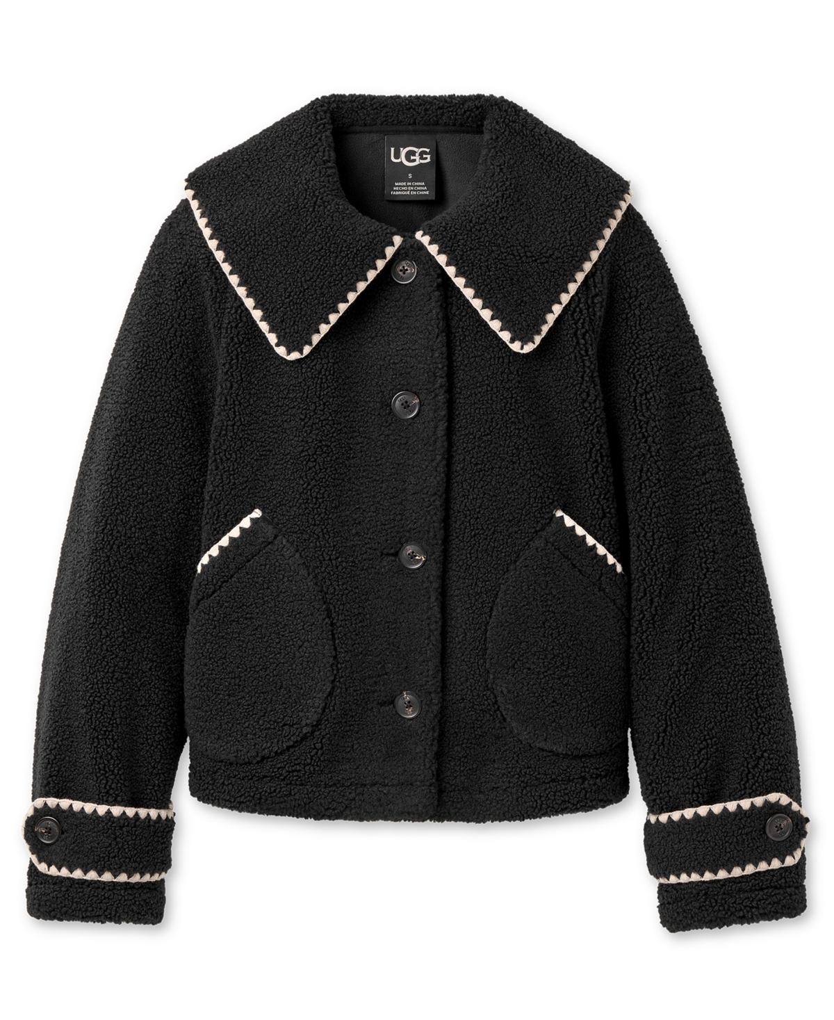 Click here for Ugg Womens Nikia Relaxed-Fit Collared Neck Jacket... prices