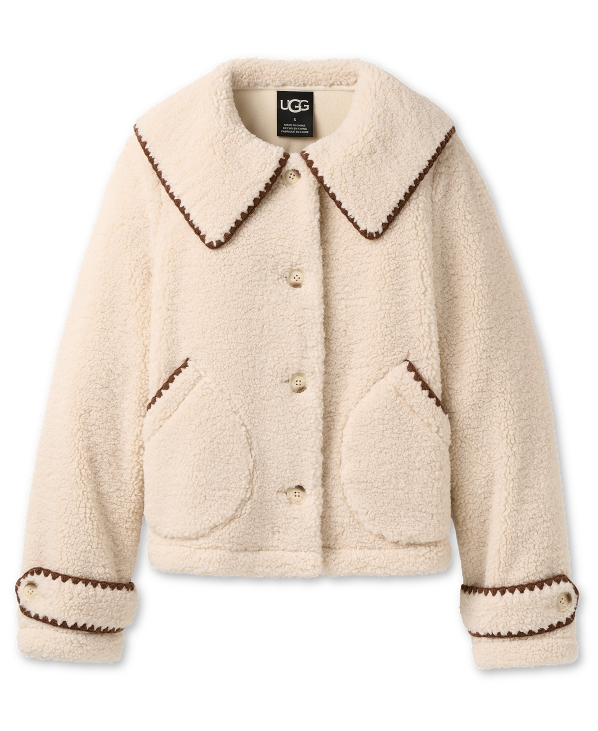 Click here for Ugg Womens Nikia Relaxed-Fit Collared Neck Jacket... prices