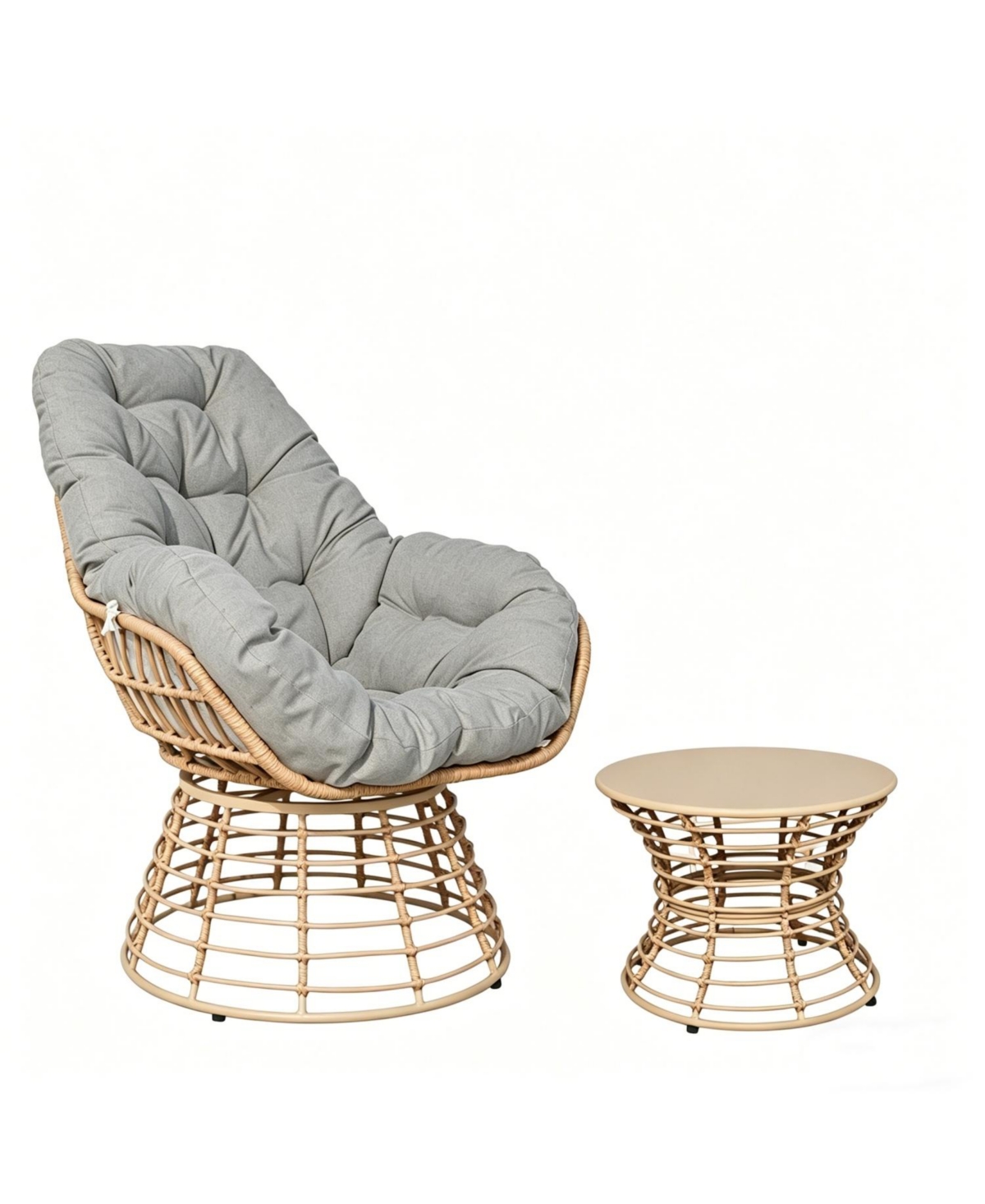 Click here for Rainsken 2-Piece Swivel Chair Set with Side Table... prices