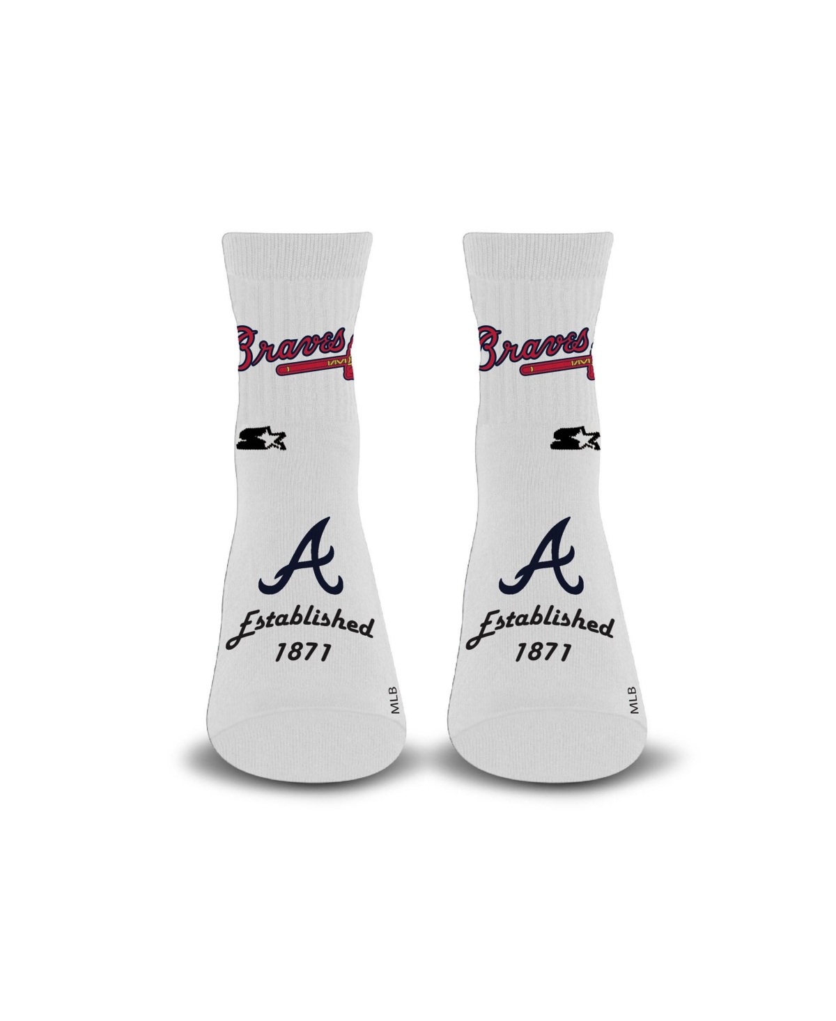 Click here for Starter Mens and Womens White Atlanta Braves Estab... prices