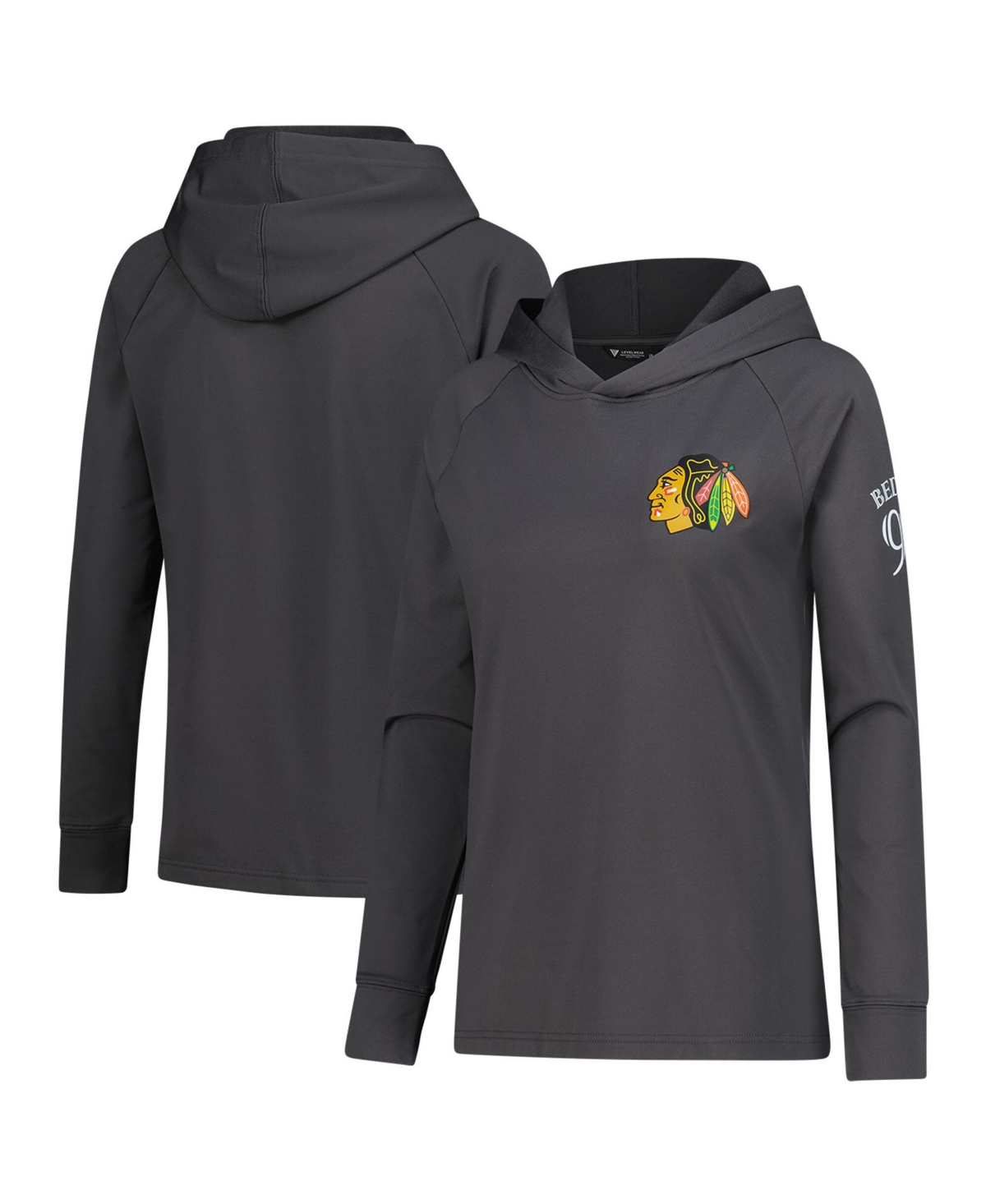 Click here for LevelWear Womens Connor Bedard Charcoal Chicago Bl... prices