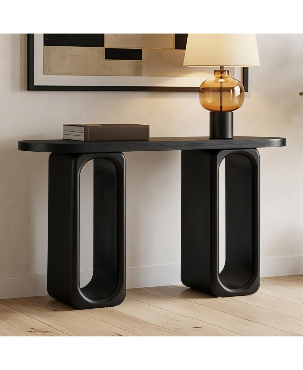 Click here for Rainsken 50-Inch Console Table  with Oval Cutout L... prices