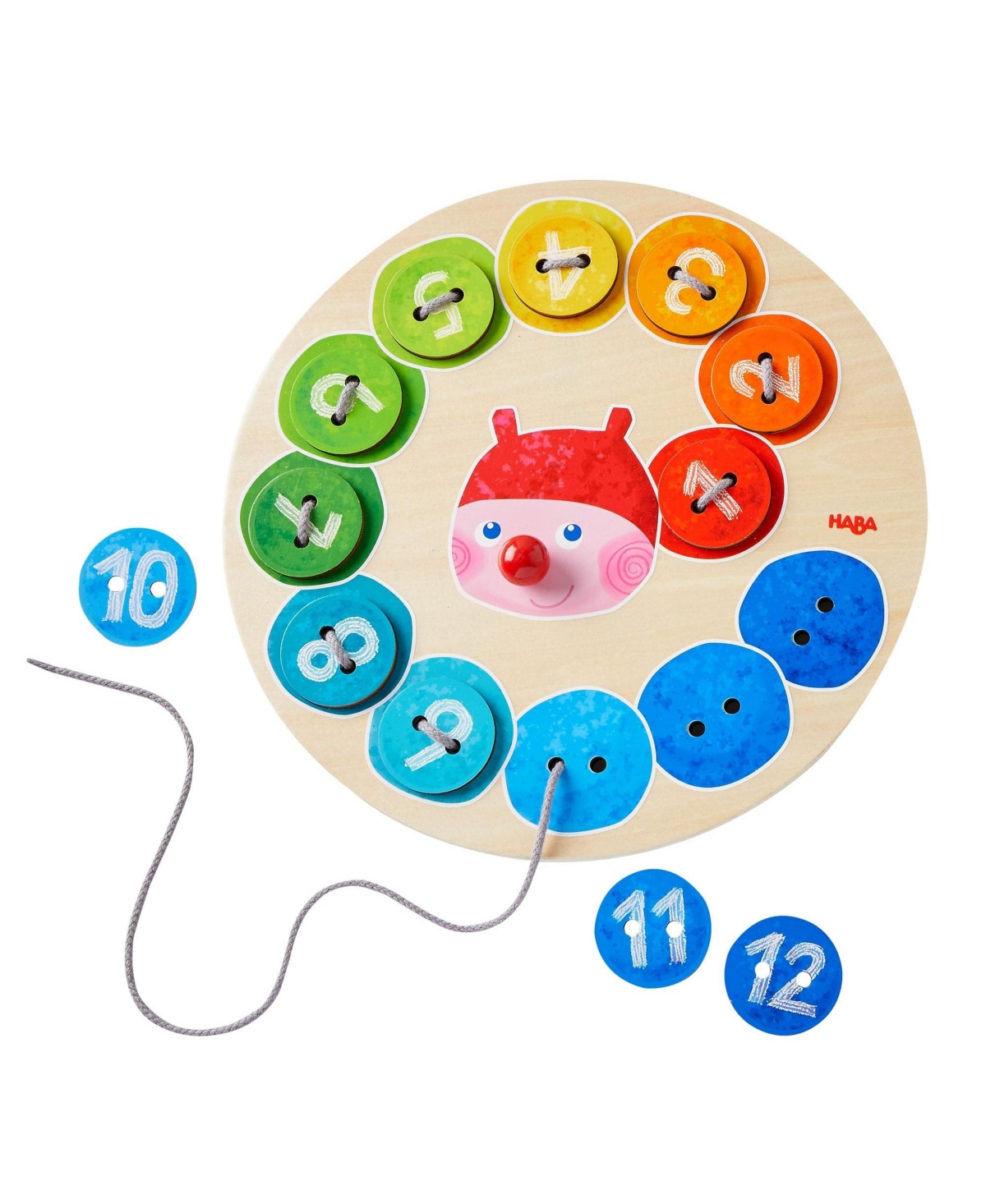 Click here for Haba Rainbow Caterpillar Counting Threading Game -... prices