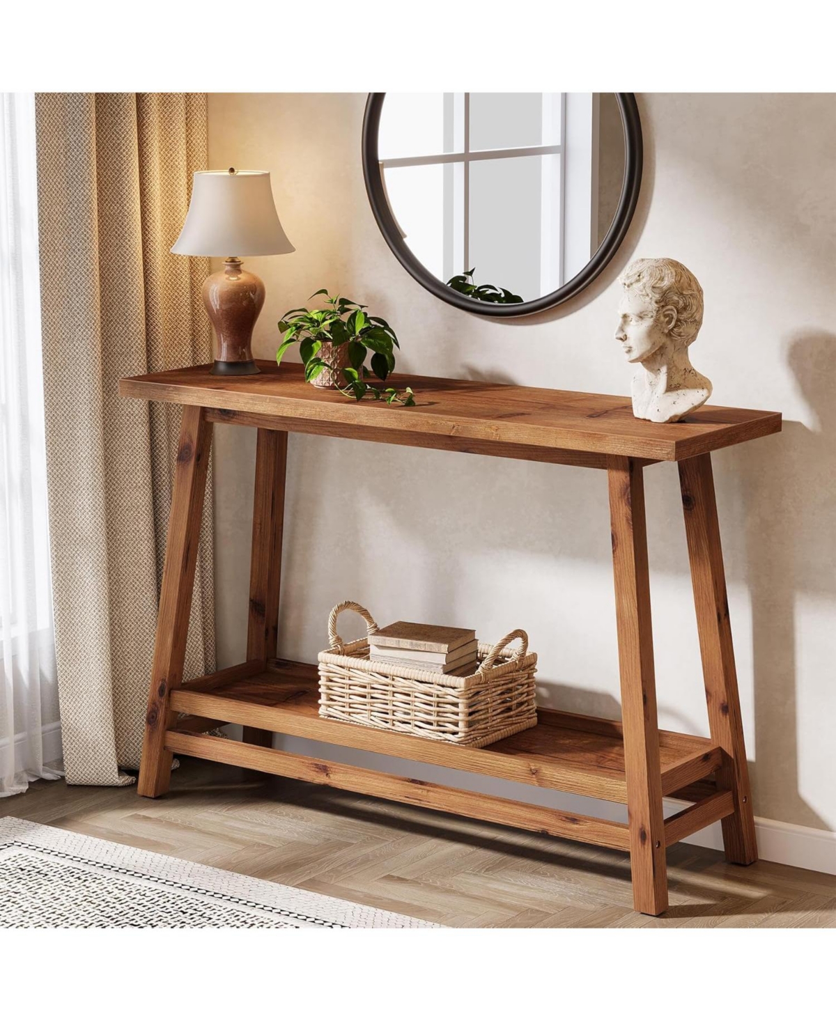 Click here for Tribesigns 41.3 Farmhouse Console Table  Solid Woo... prices