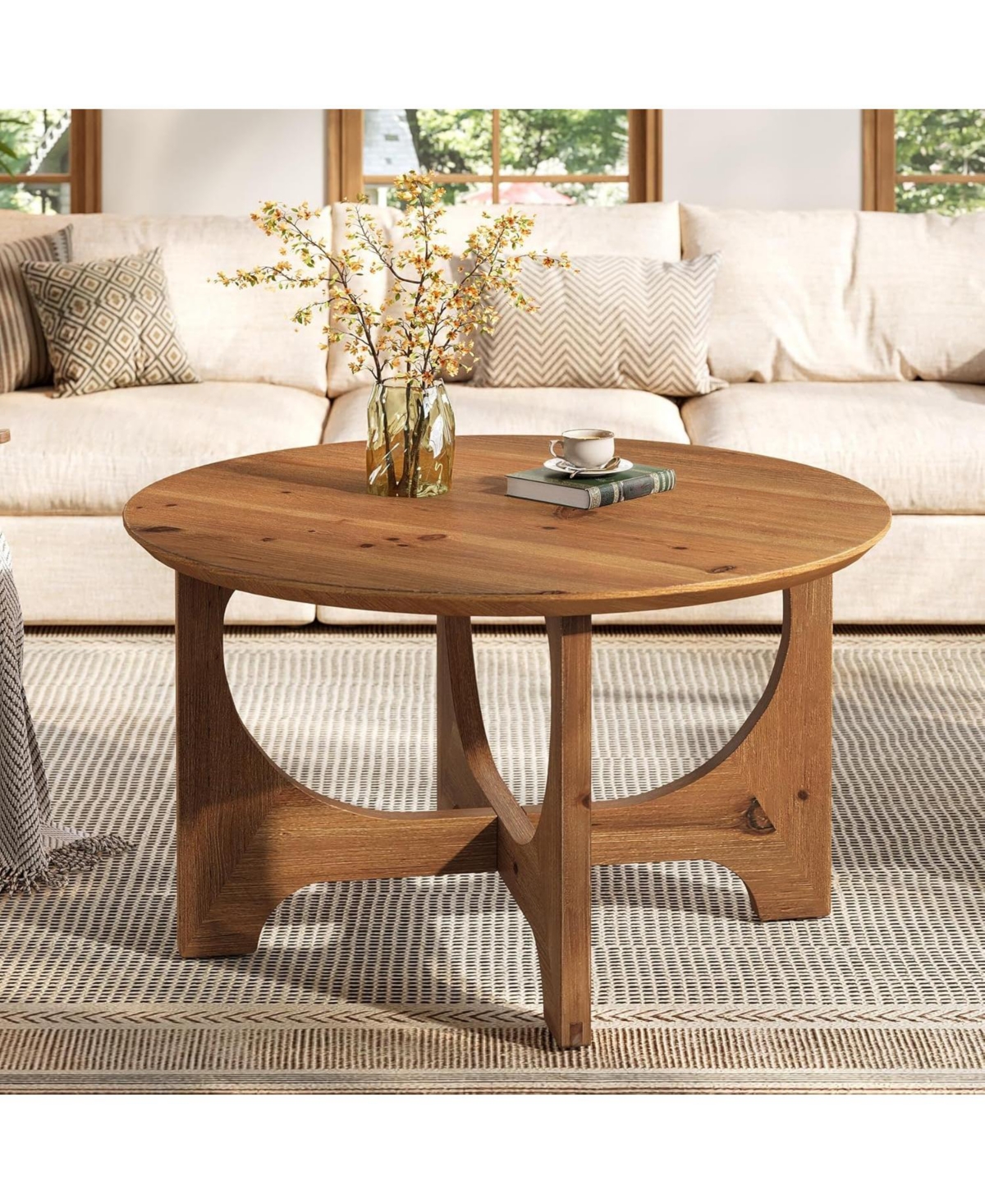Click here for Tribesigns 31.5-Inch Solid Wood Coffee Table  Farm... prices