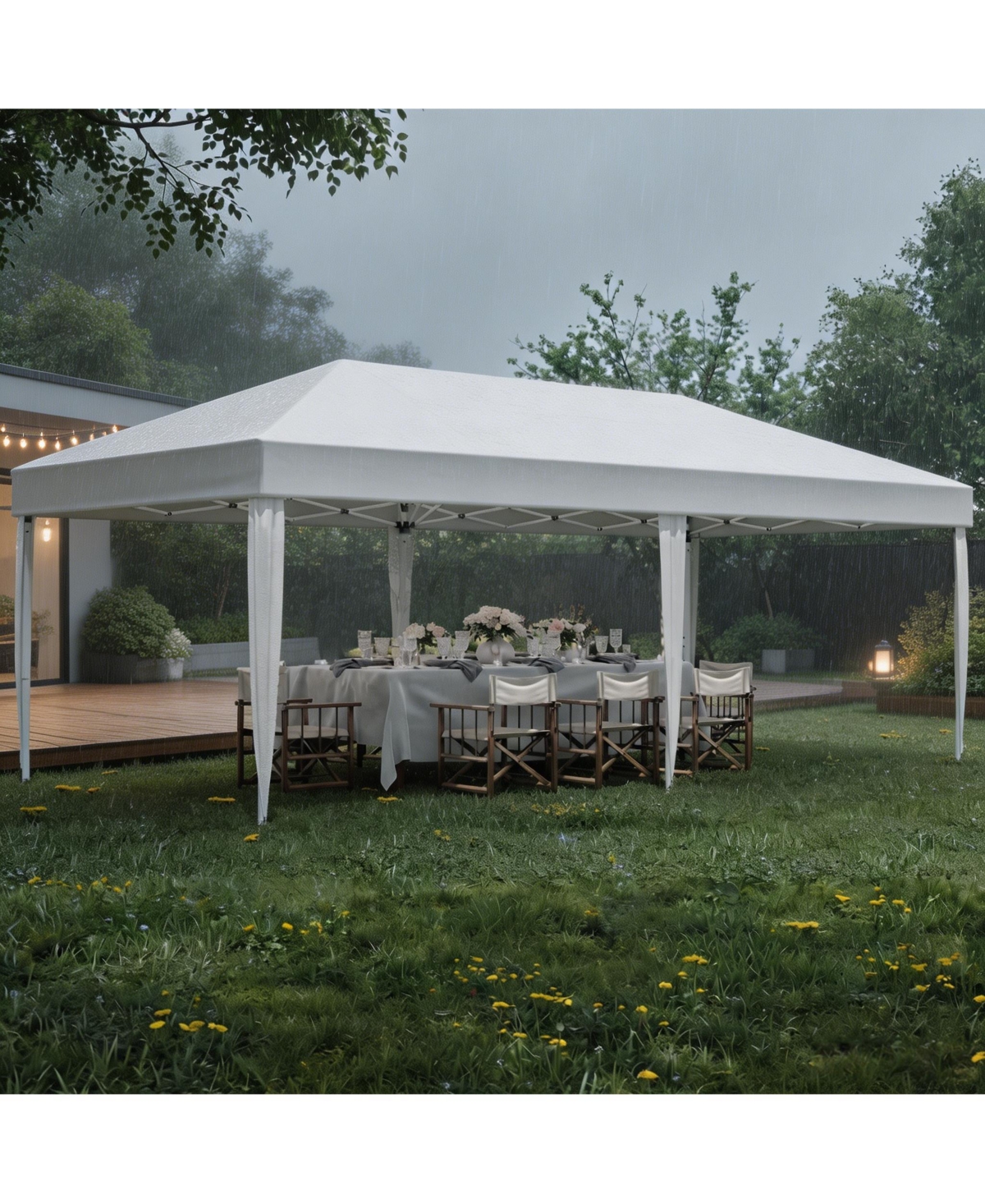 Click here for Homfan Oxford Fabric Cantilevered Folding Shelter... prices