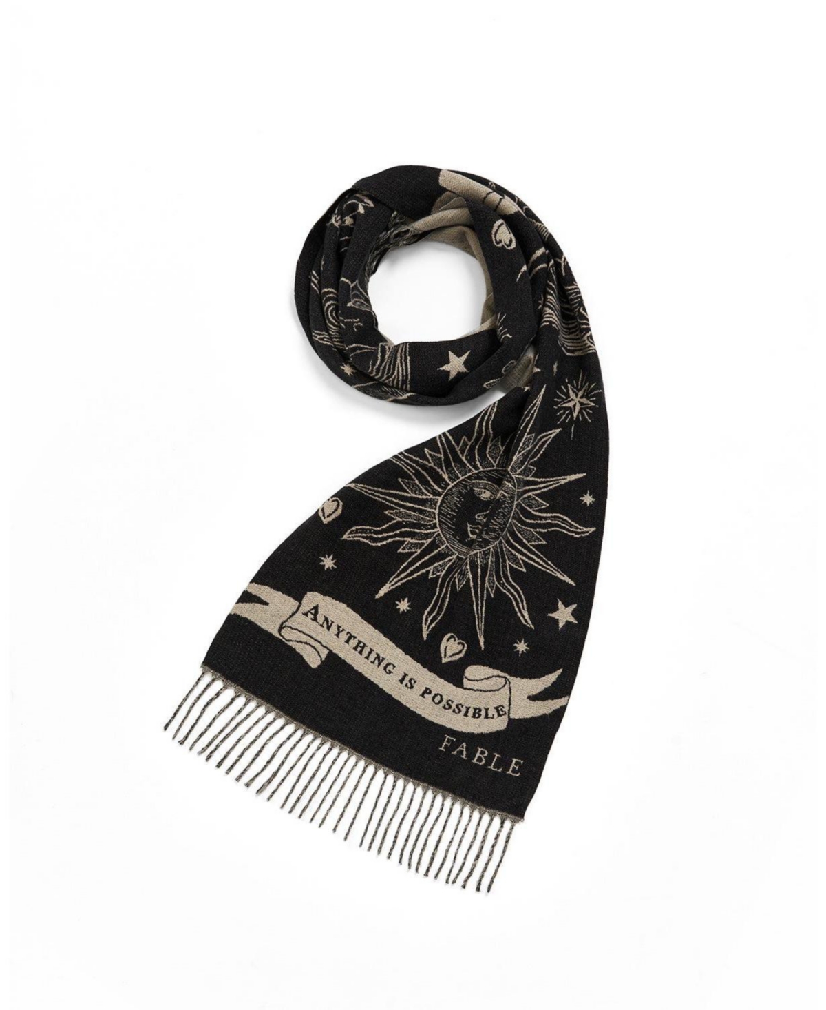 Click here for Fable England Womens Freya Celestial Jacquard Scar... prices