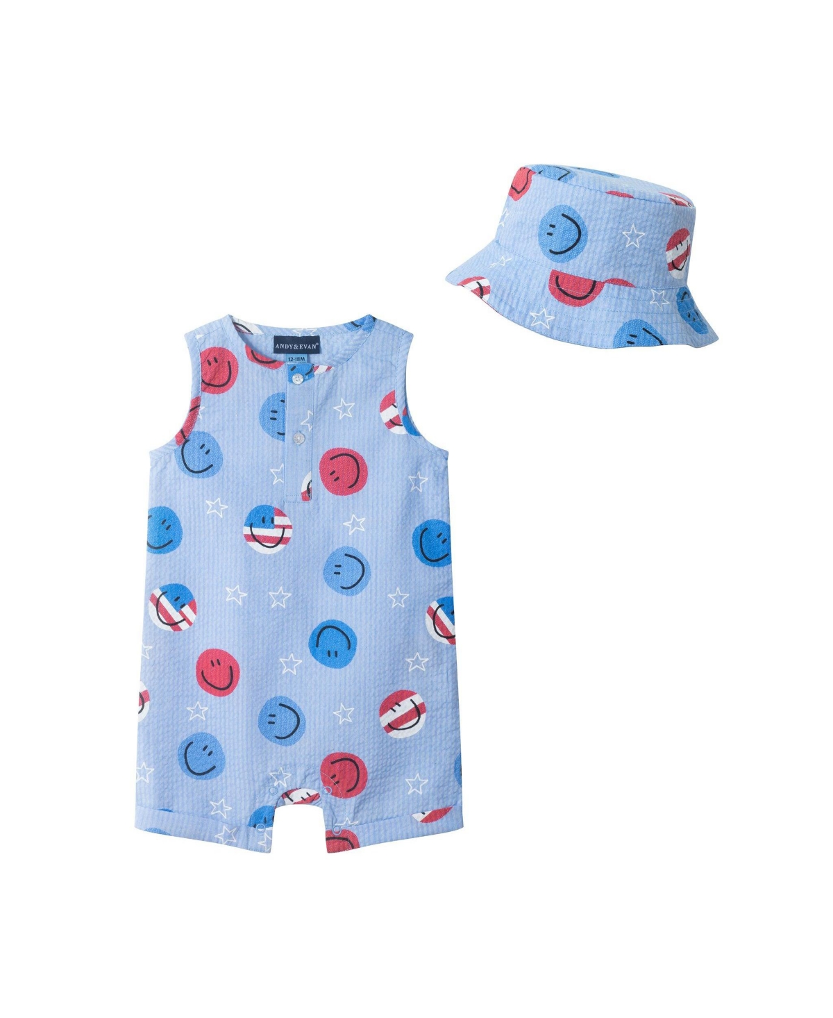 Click here for Andy & Evan Baby Boys Sleeveless Henley Romper and... prices
