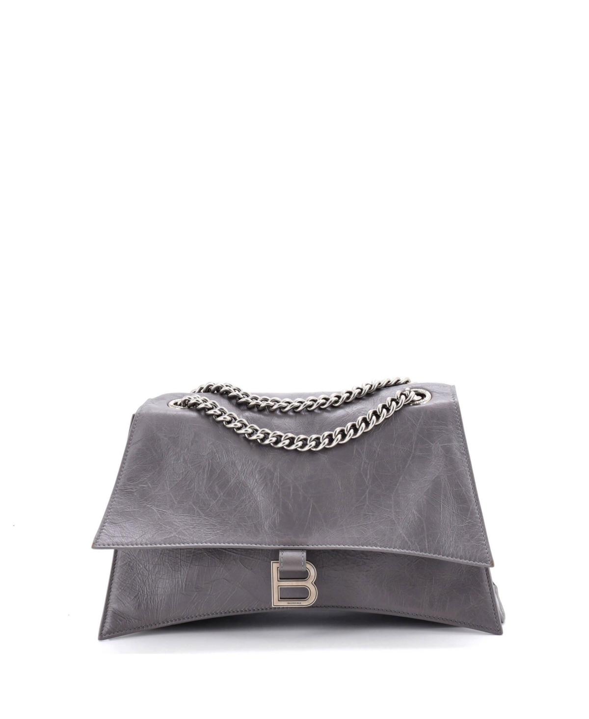 Click here for Pre-Owned Balenciaga Medium Crush Chain Flap Bag L... prices