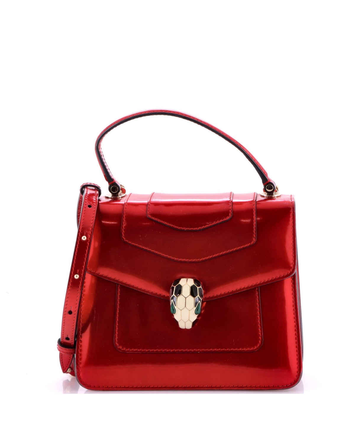 Click here for Pre-Owned Bvlgari Small Serpenti Top Handle Bag Pa... prices